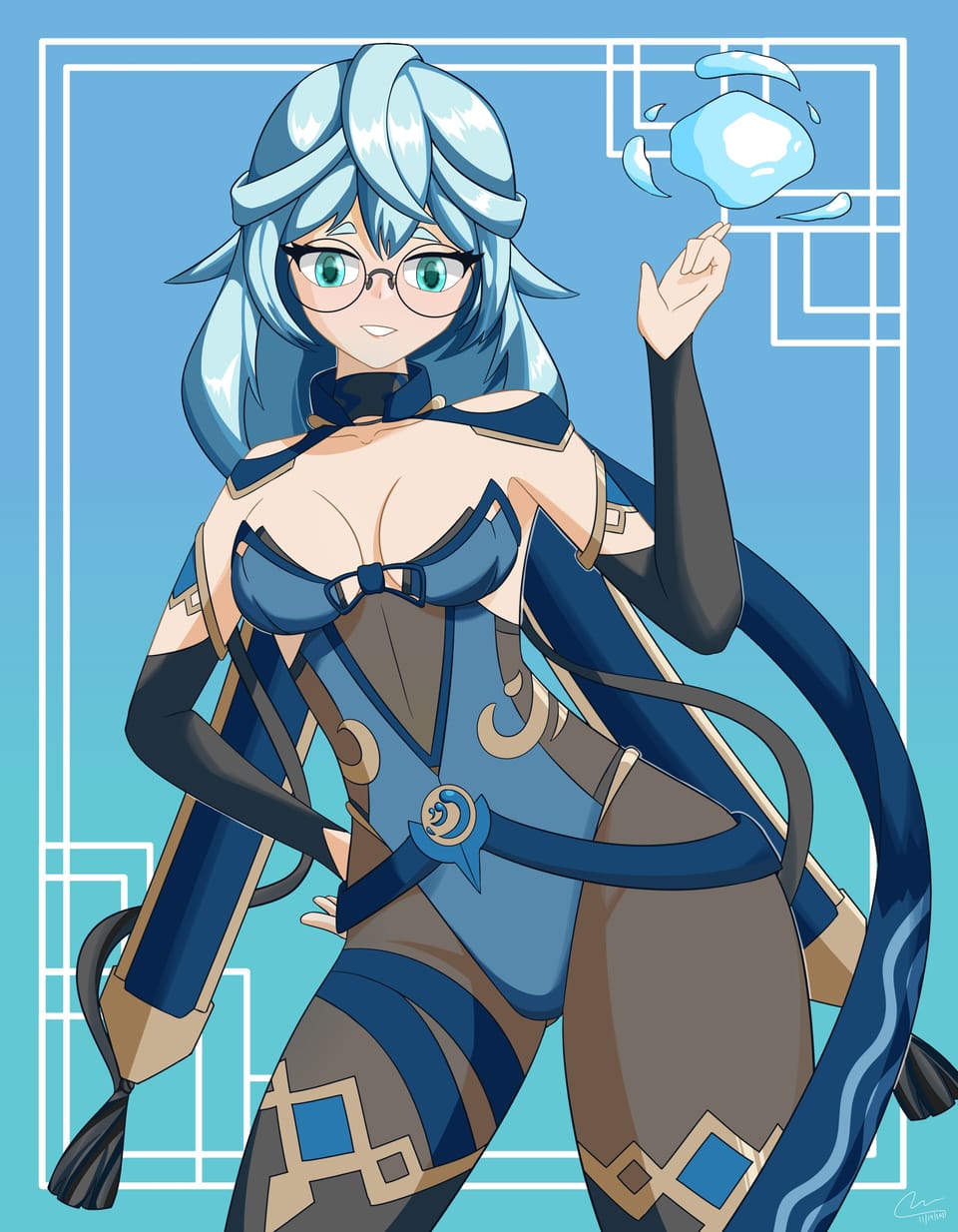 OC Water Mage PrllyRn Illustrations ART Street OC Water Mage PrllyRn Illustrations ART Street