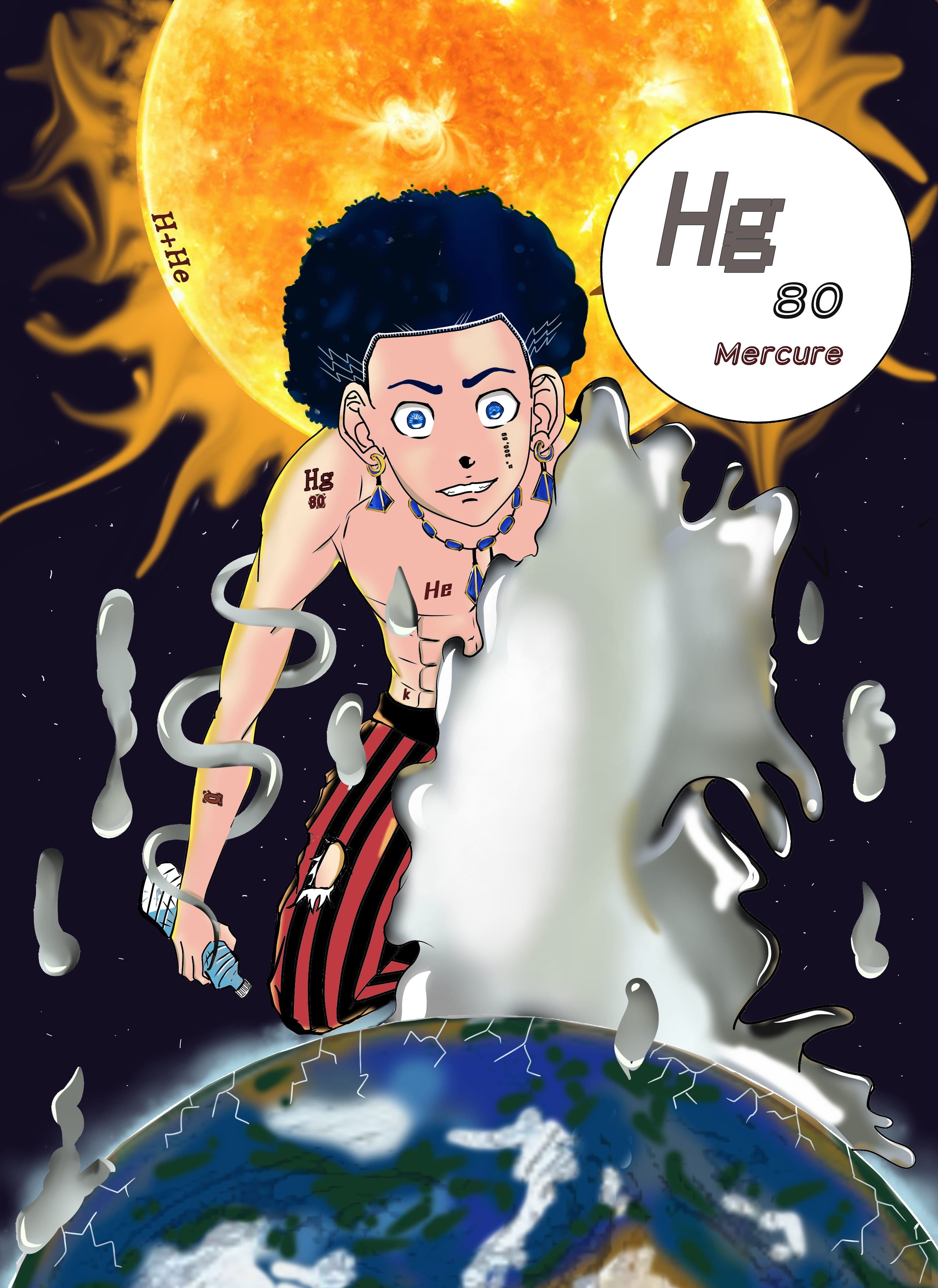 Le garçon fait de mercure Christopher - 插图 ART street