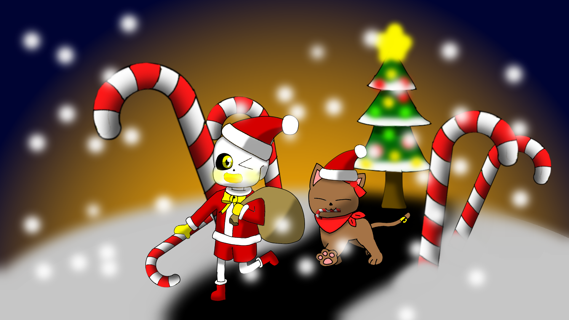 merry Christmas Volt sans - Illustrations ART street