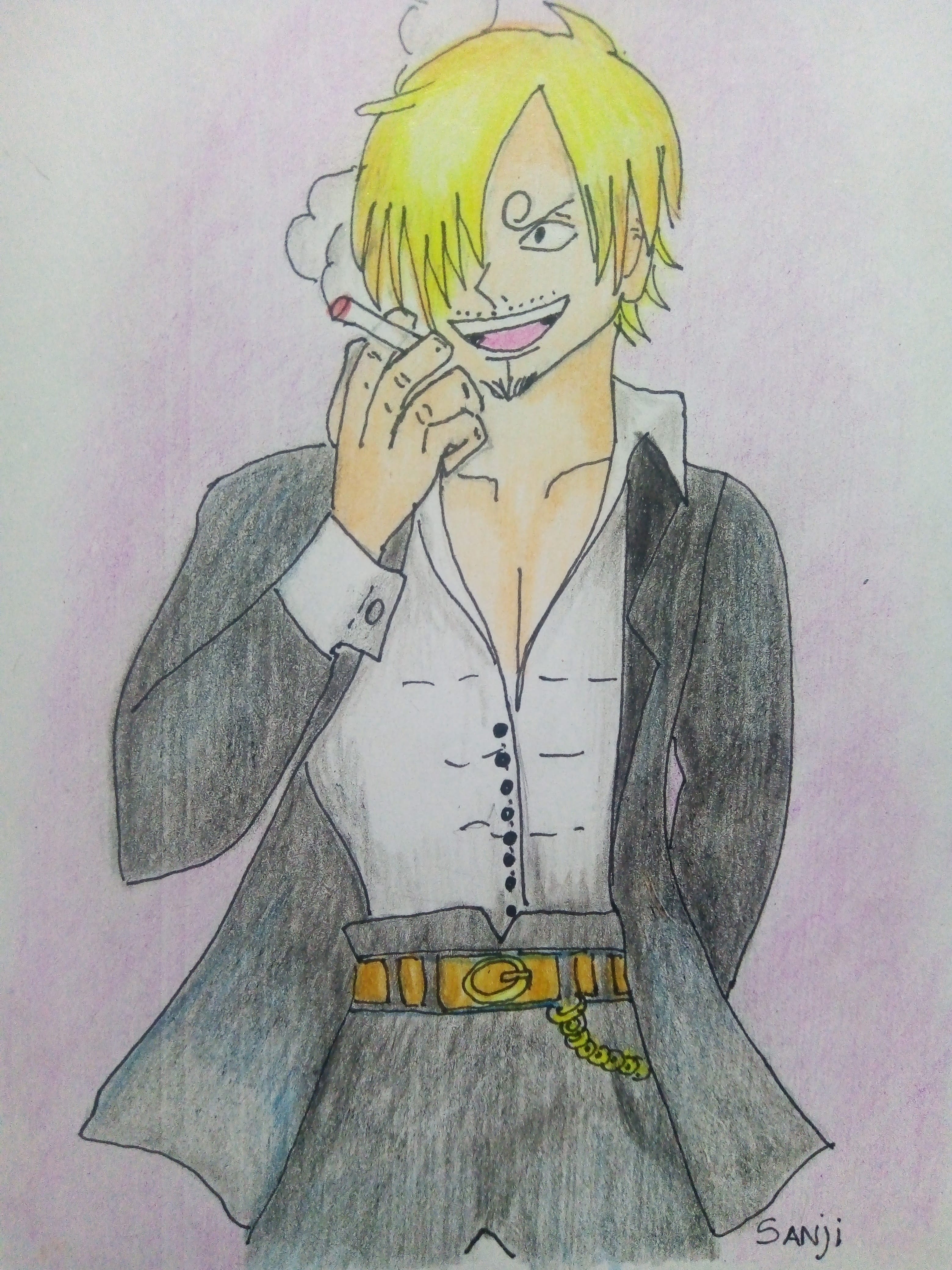 Sanji One Piece Drawing