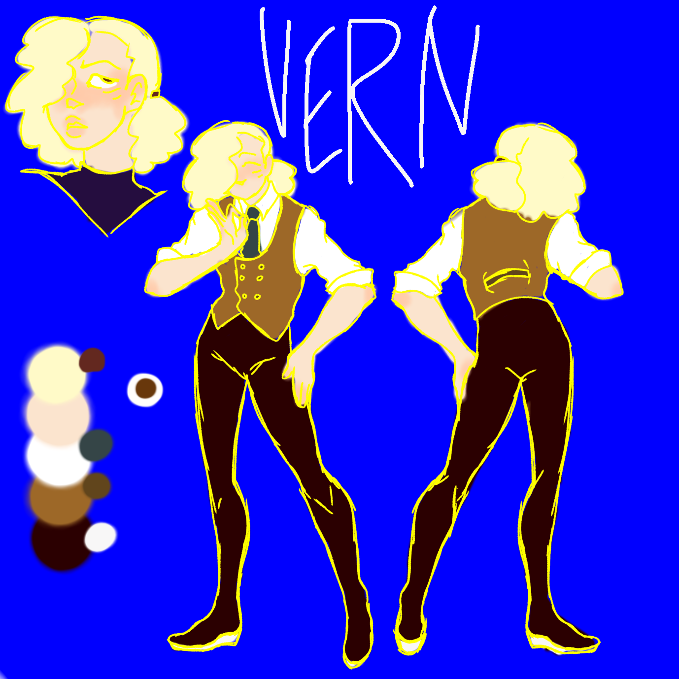 OC Vern rough sketch sir quasi - Illustrations ART street