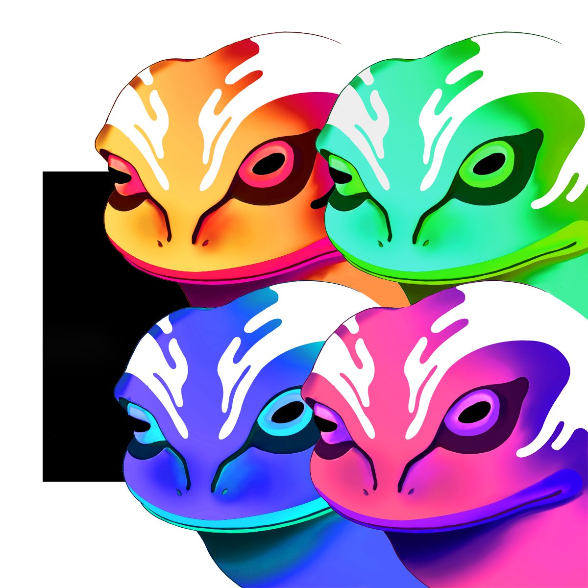 Neon Frogs Manny - 插图 ART street
