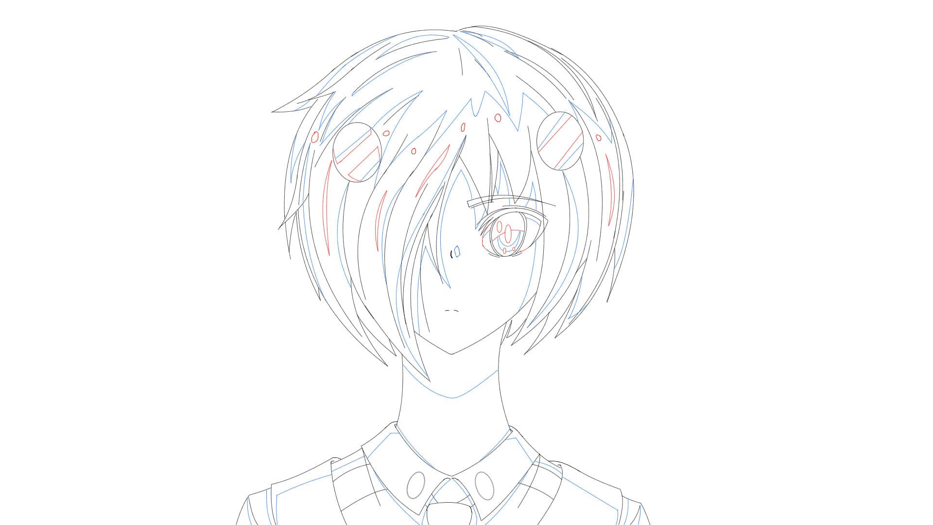 Kuroseika anime keyframe artstyle process RedEyes_Kurenai ...