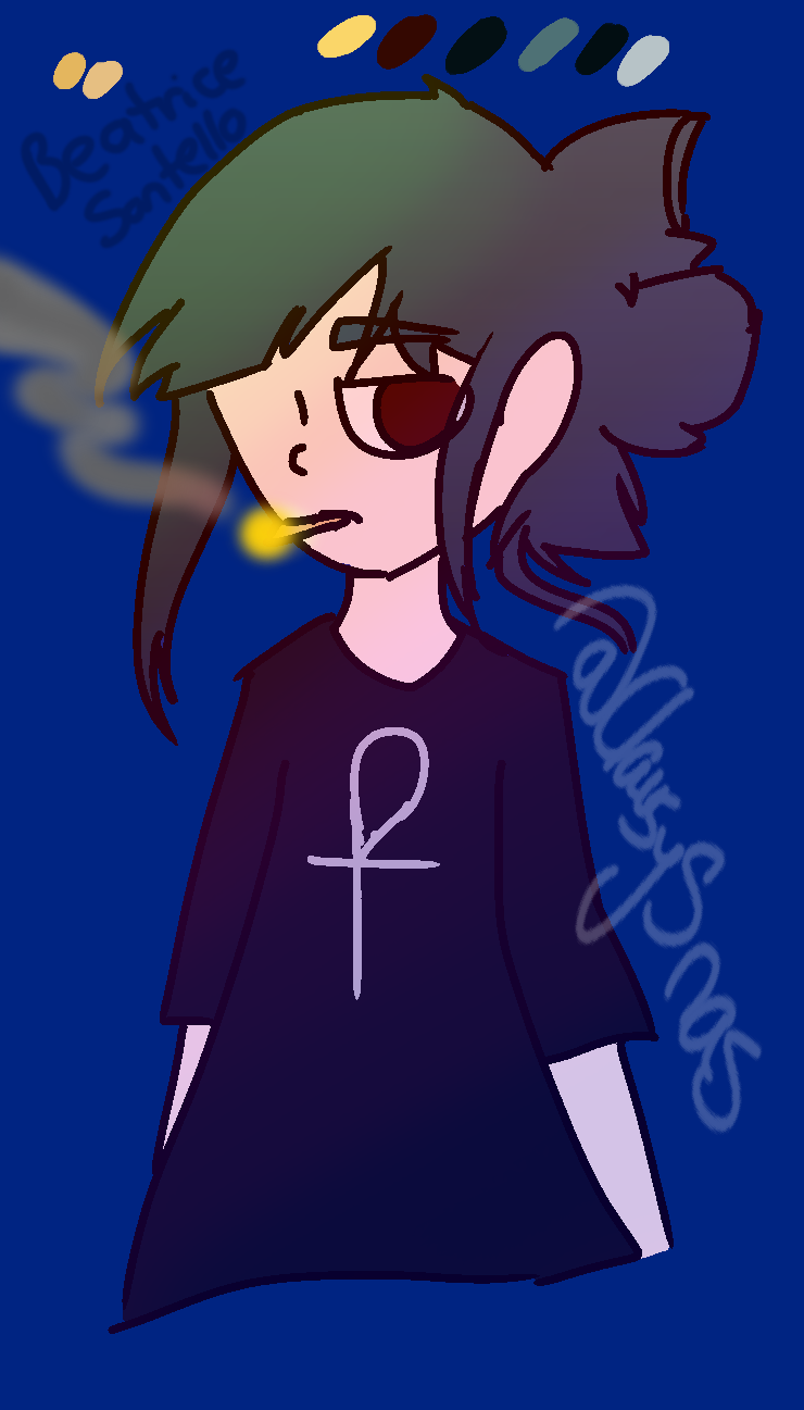 Nitw Beatrice Santello human au Clausysnas - 插图 ART street