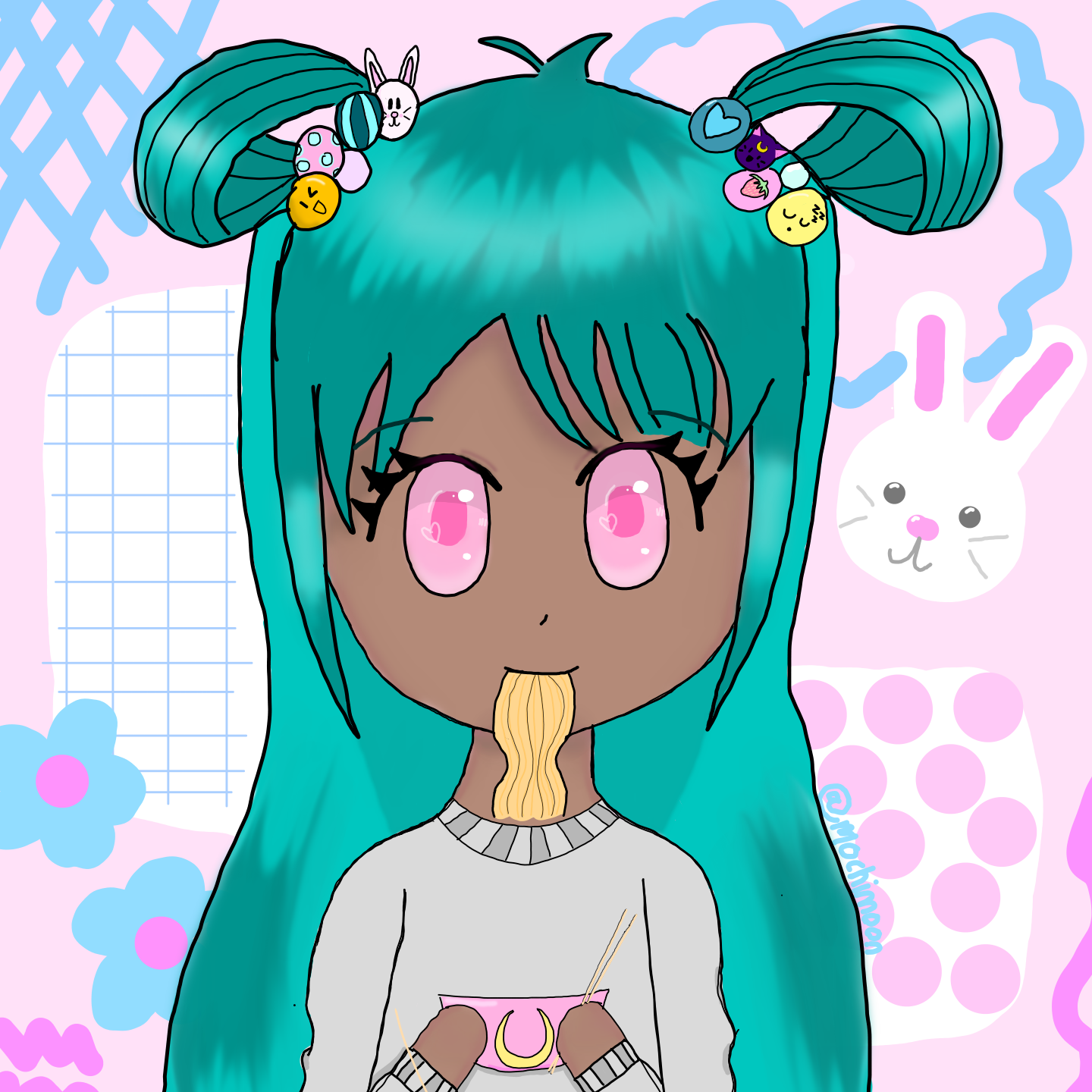 Yummy! MochiMoon - Illustrations ART street