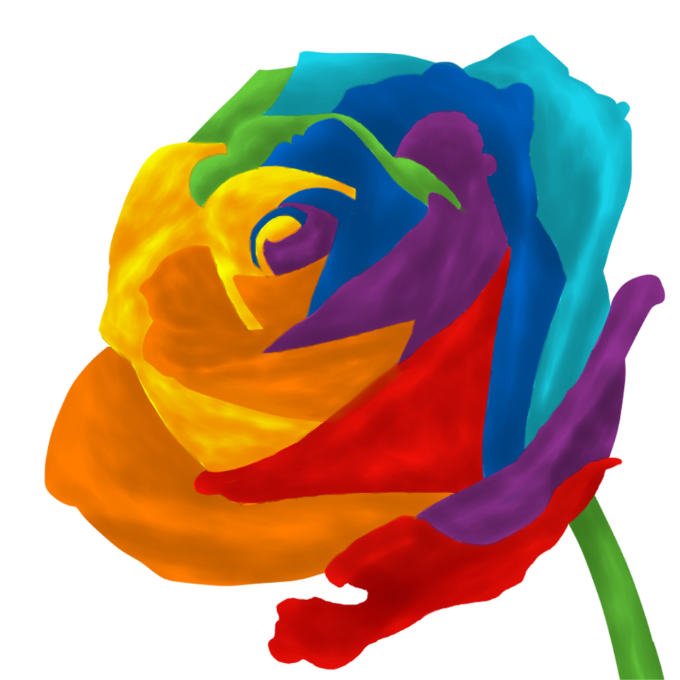 Colorida Rosa Arcoíris AndreaWolf - Illustrations ART street