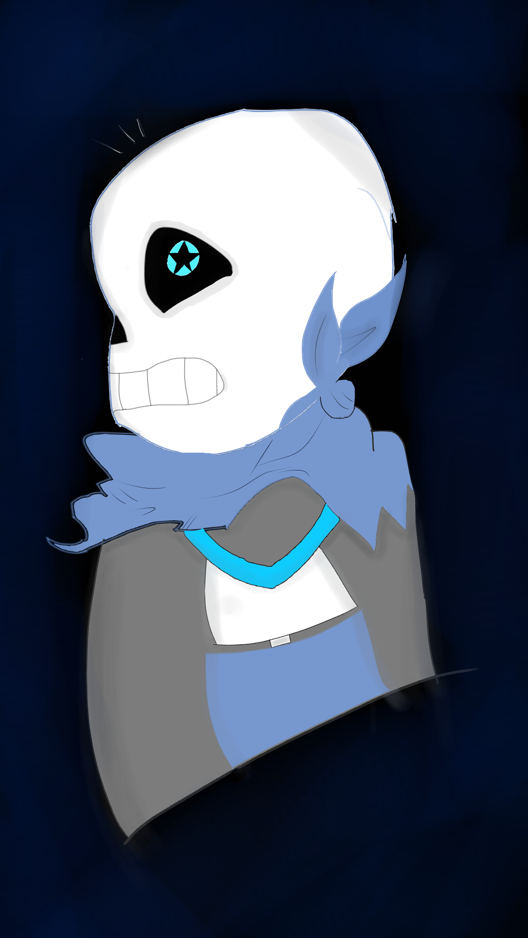 Blueberry sans Nightmare Sans - Illustrations ART street