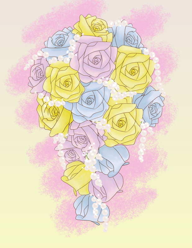 Pastel Rose Bucket anggitaria28 - Illustrations ART street