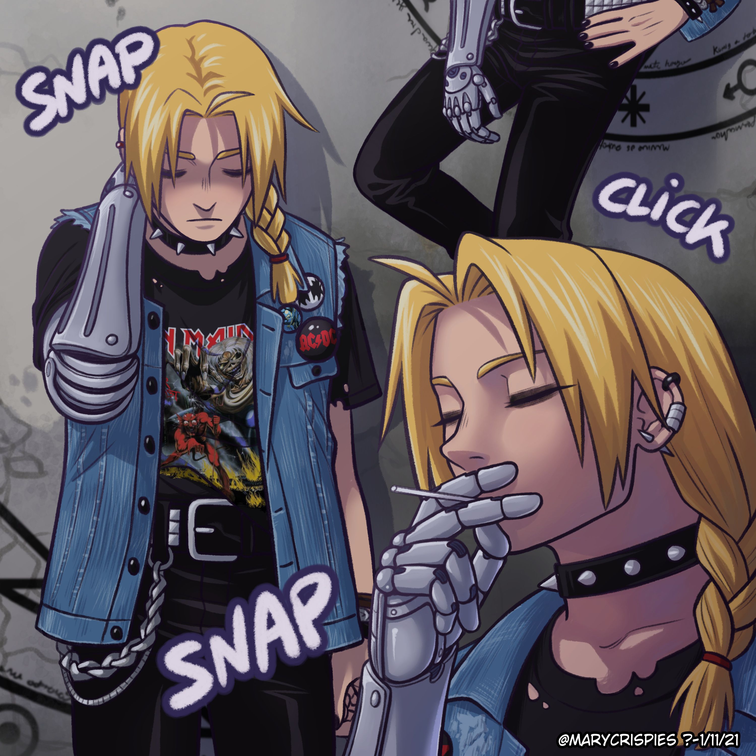MetalEd comic 1 marycrispies - Illustrations ART street