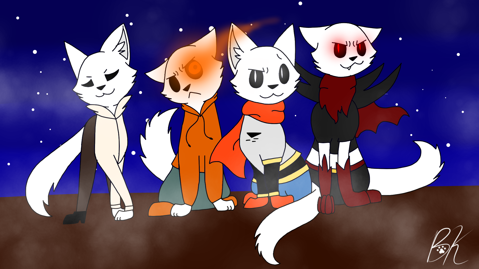 AU Papyrus Cats WolfCat415 - 插图 ART street