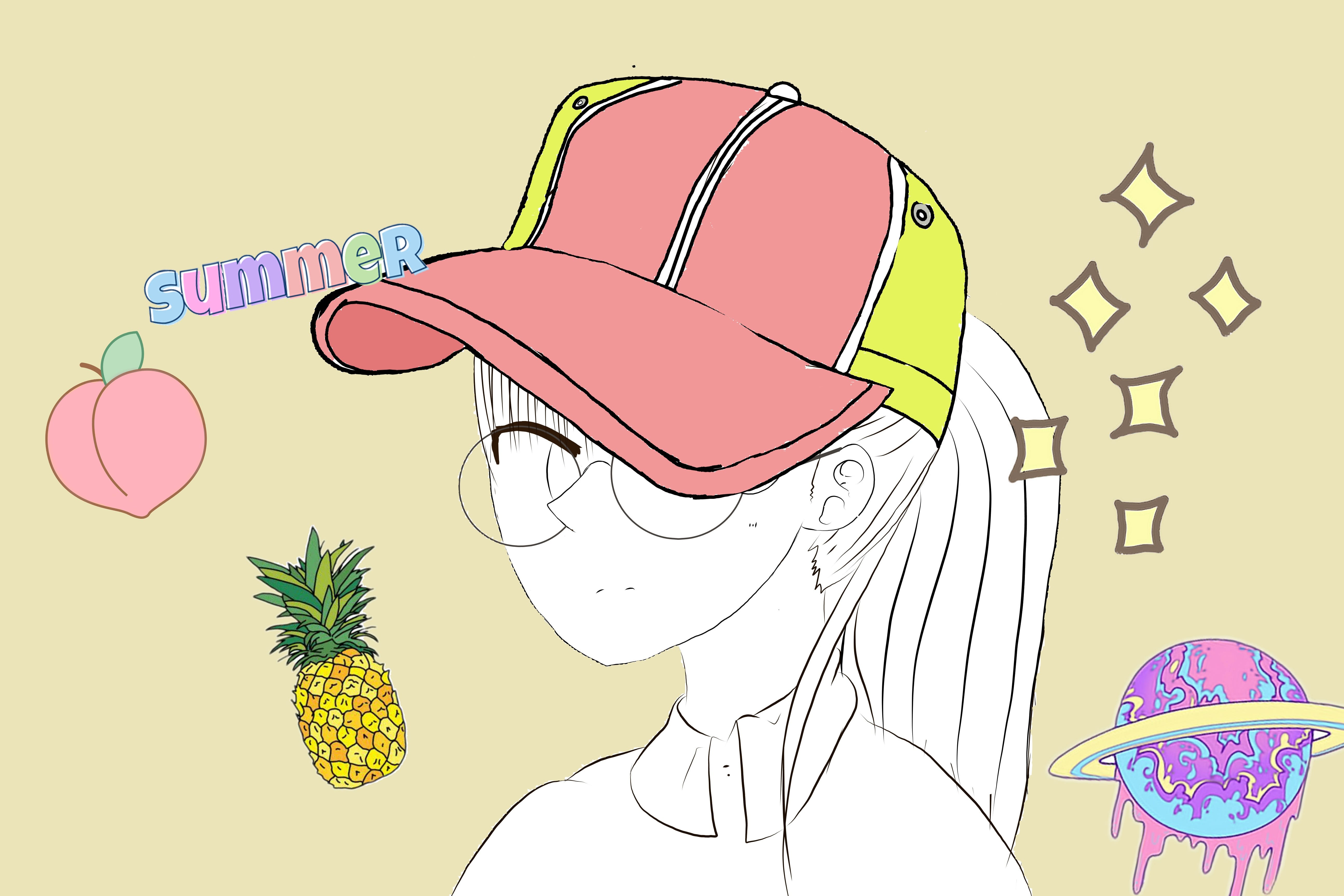 its summer! we need caps sakura - Illustrations ART street