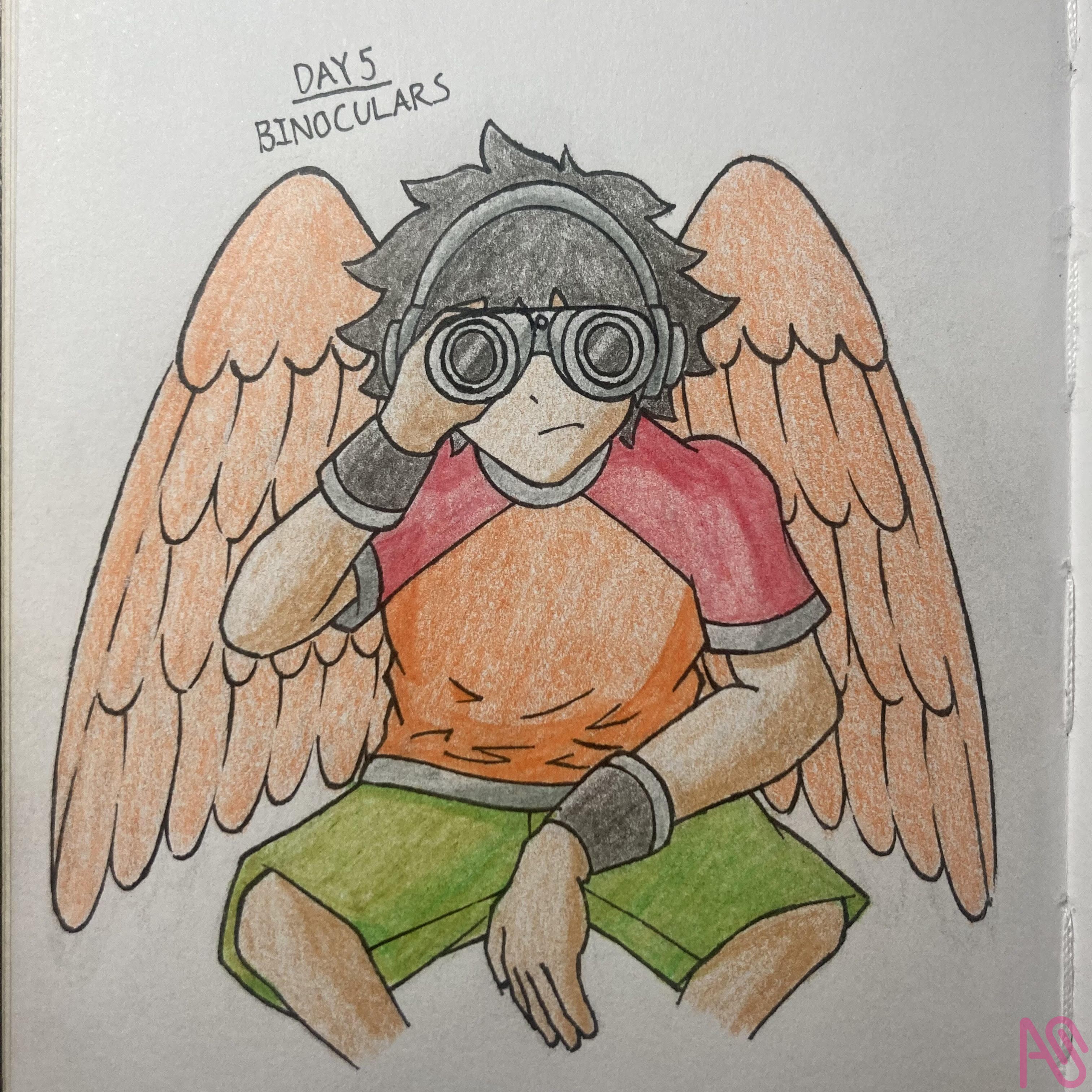 Inktober 2024 Day 5: Binoculars TheeDanTheMan - Illustrations ART street