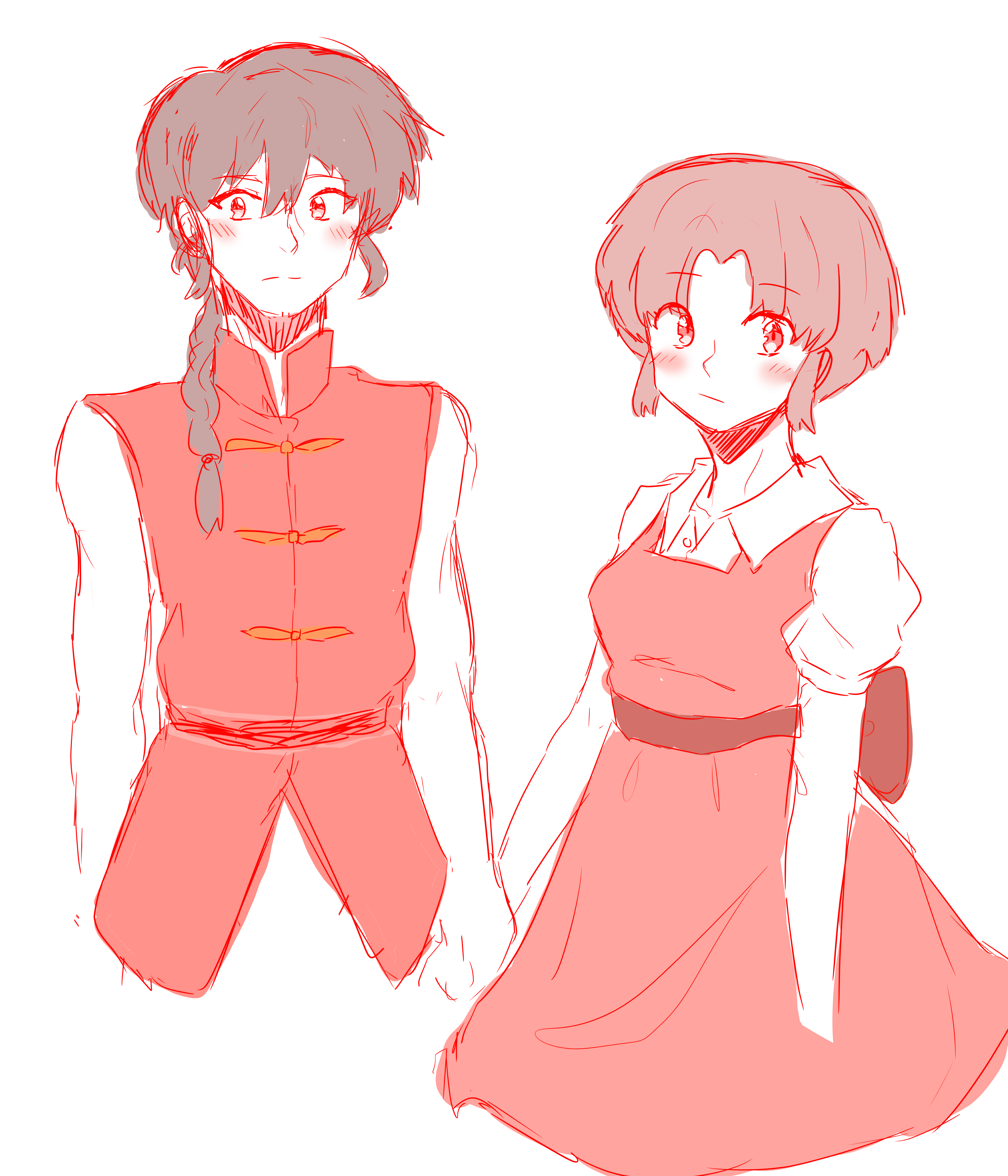 Ranma X Akane (:^( sad hands) miso - 插图 ART street