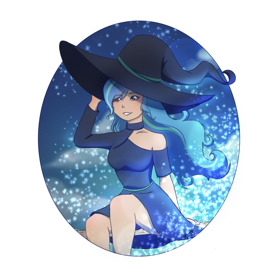 Witch Blue Fireflies TalaKina203 - Illustrations ART street