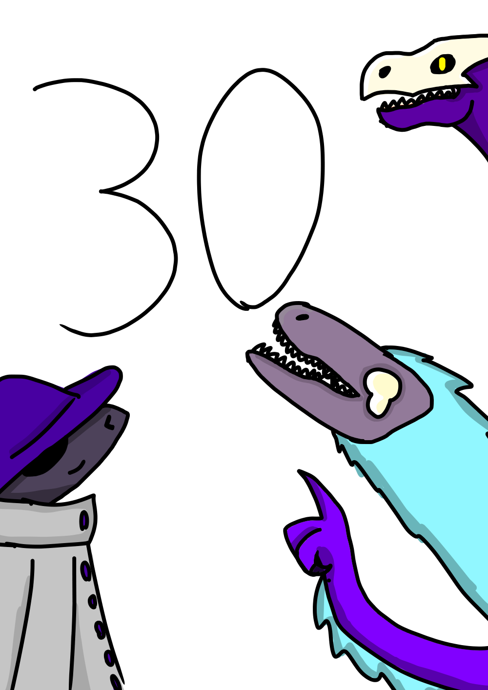 30 +! TYSM!!! You guys rock!!! RaptorCheese - Illustrations ART street