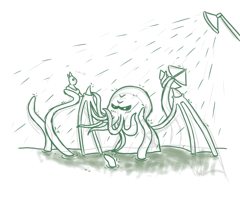 Chtulhu Sketch Lyud Soul - Illustrations ART street