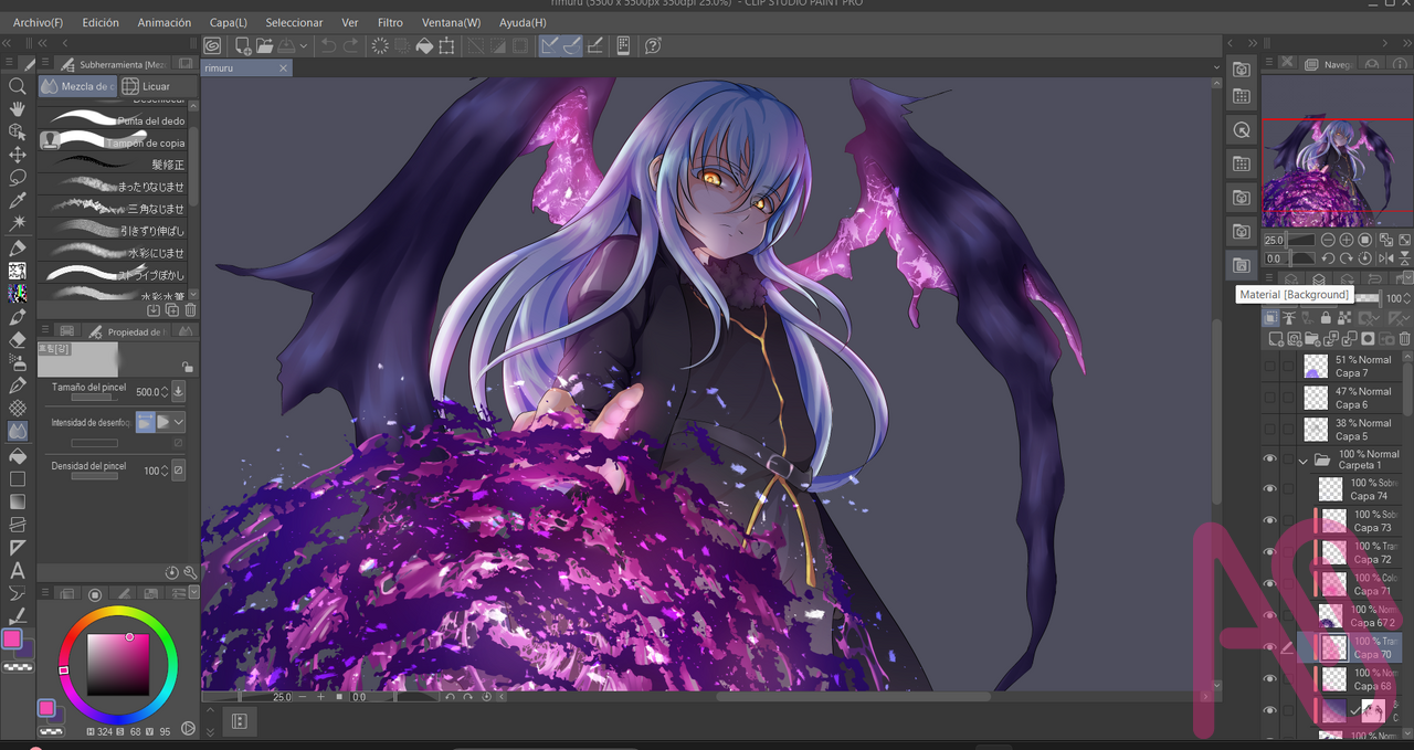 Slime Demon Rimuru Shaelis Wolf - Illustrations ART street