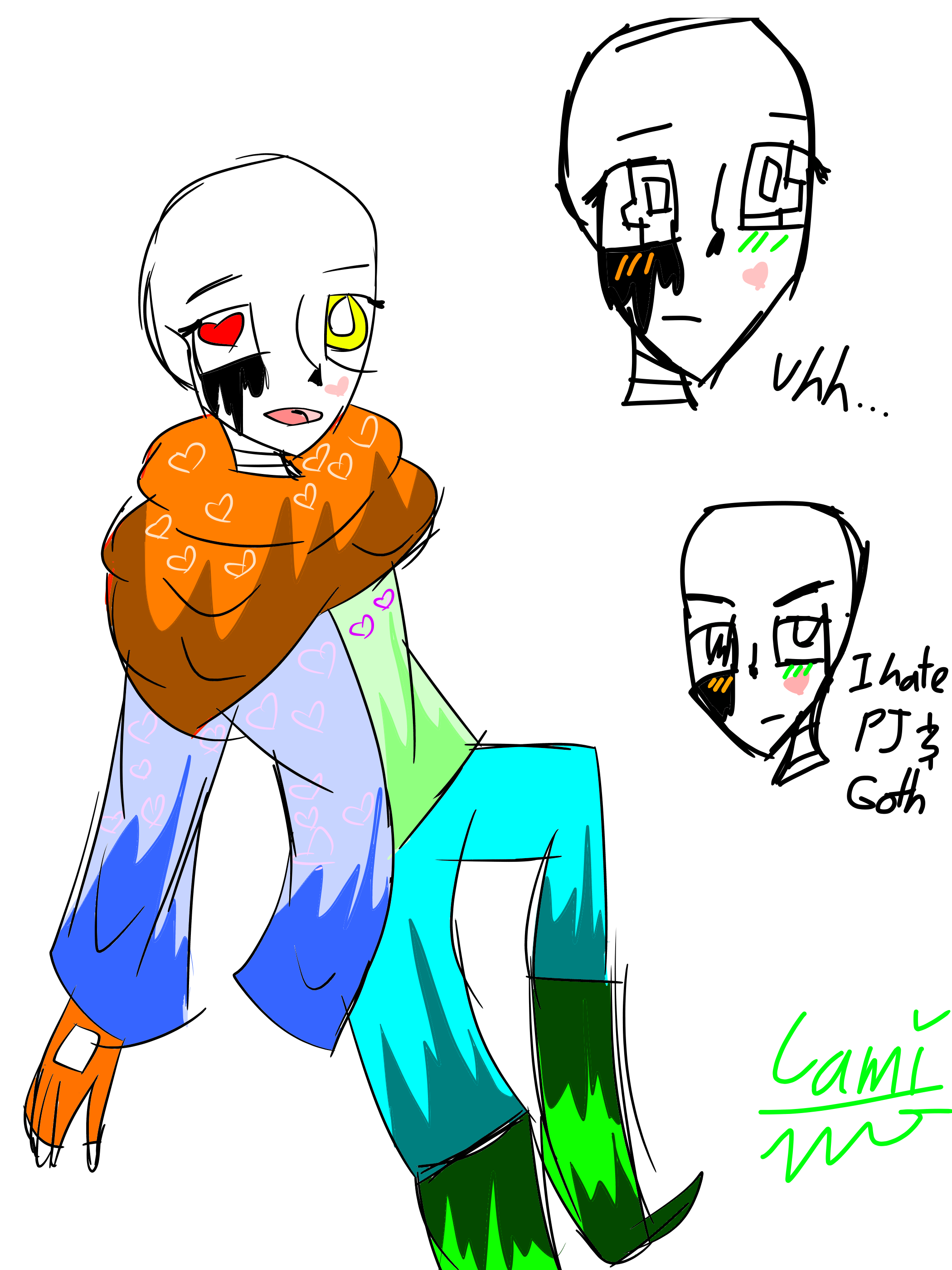 Pastelle sans + request Inky Undertaler - Illustrations ART street