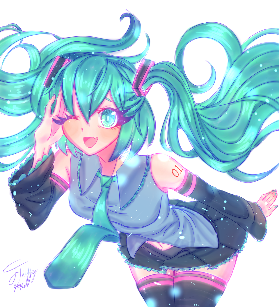 Little Miku Sketch 🌸 FluffyCat 🌸 - 插畫 ART street