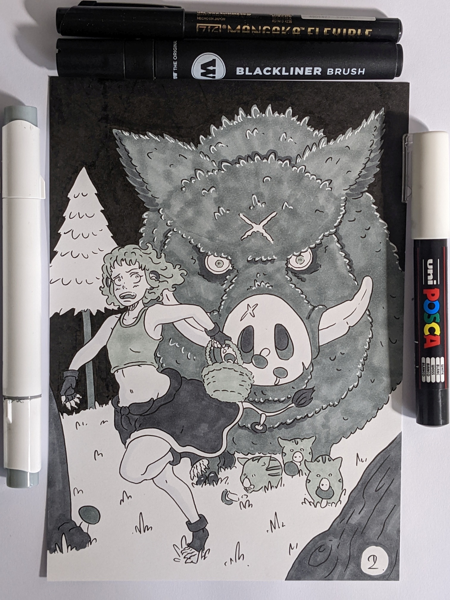 Inktober 2022 2.Scurry Zettel - Illustrations ART street