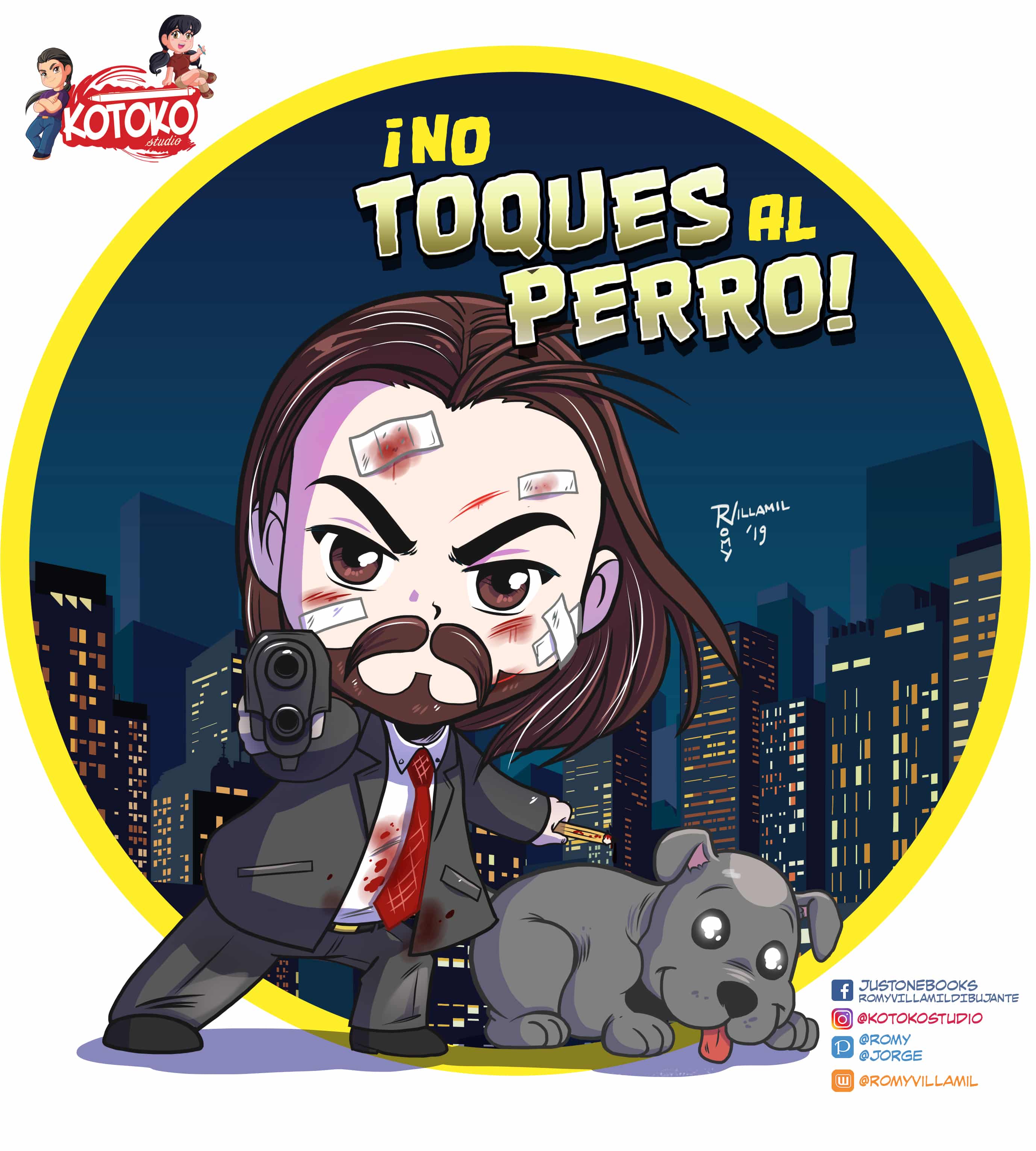 CHIBI JOHN WICK KotokoStudio - Illustrations ART street
