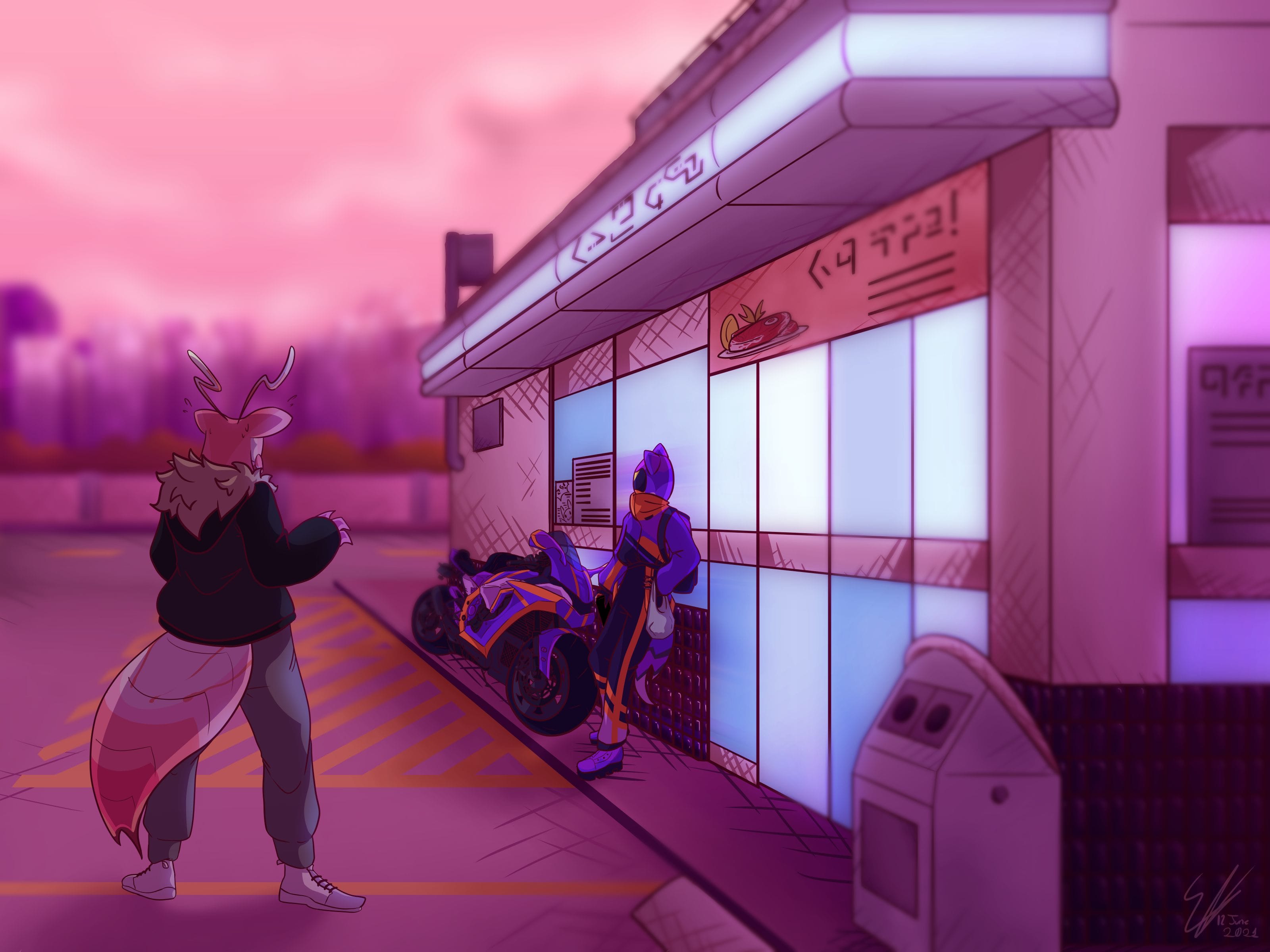 Late Night Stop Evionit - Illustrations ART street