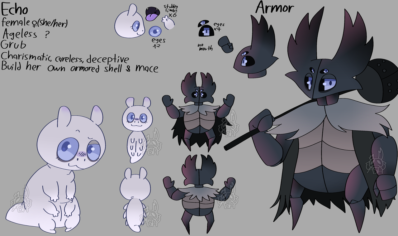 Echo // ref sheet Gloomy 👑 - Illustrations ART street