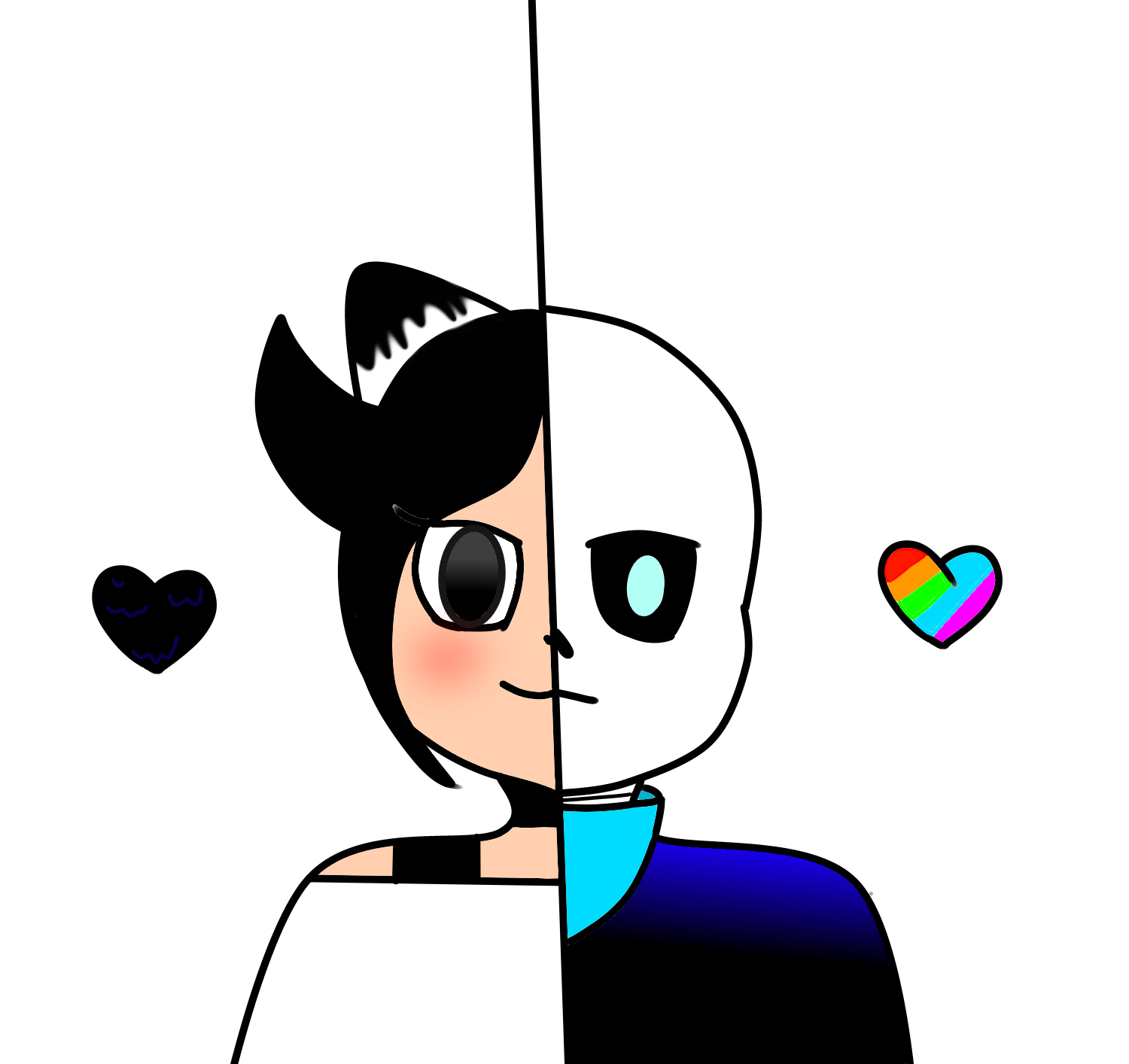 Half of eachother Blueberry Sans - Illustrations ART street