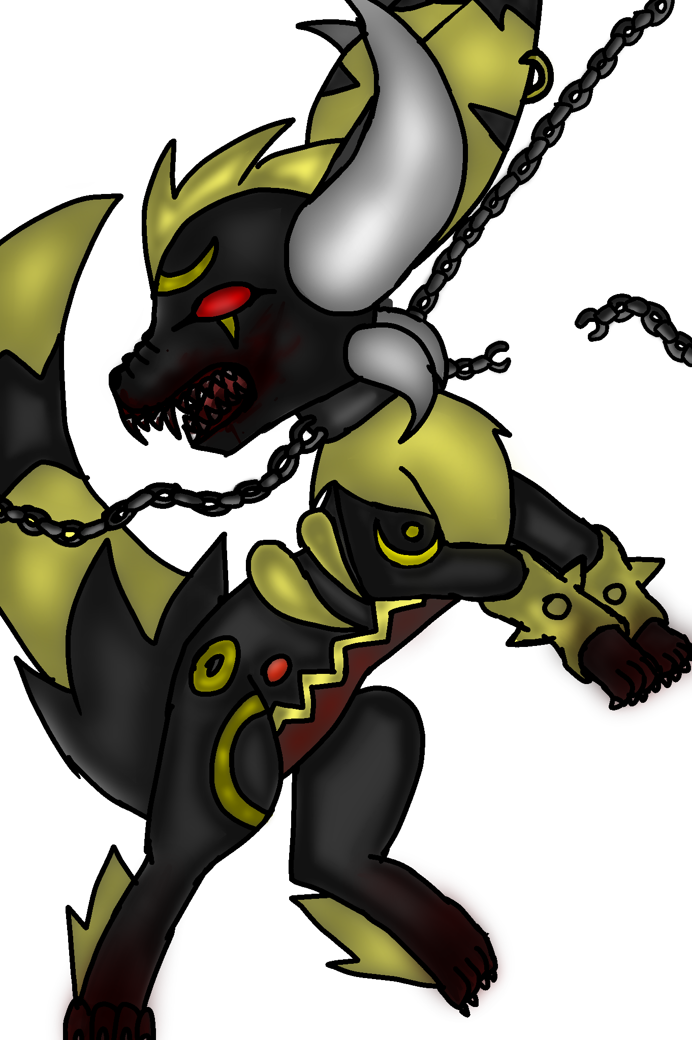 Houndoom And Umbreon