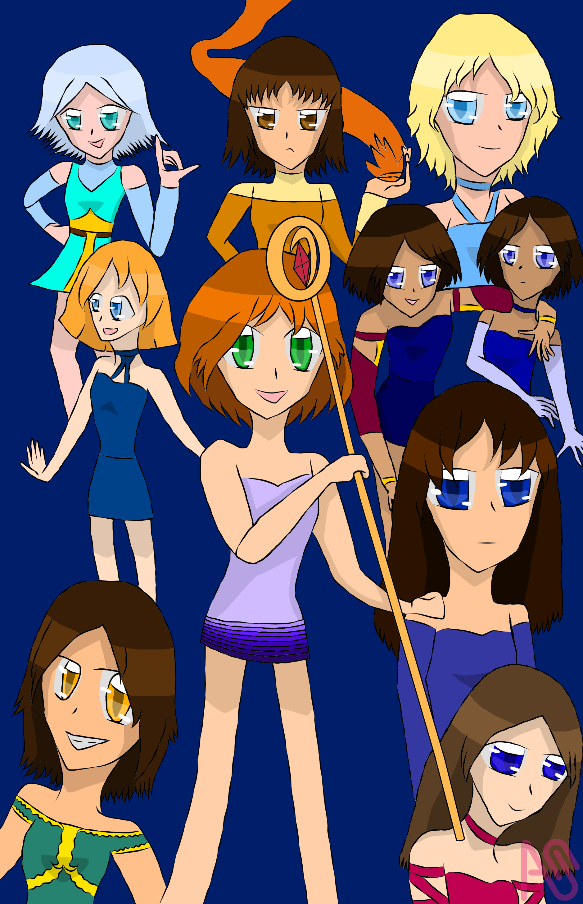 Lise e suas amigas (evolução da arte) DixieGames - Illustrations ART street