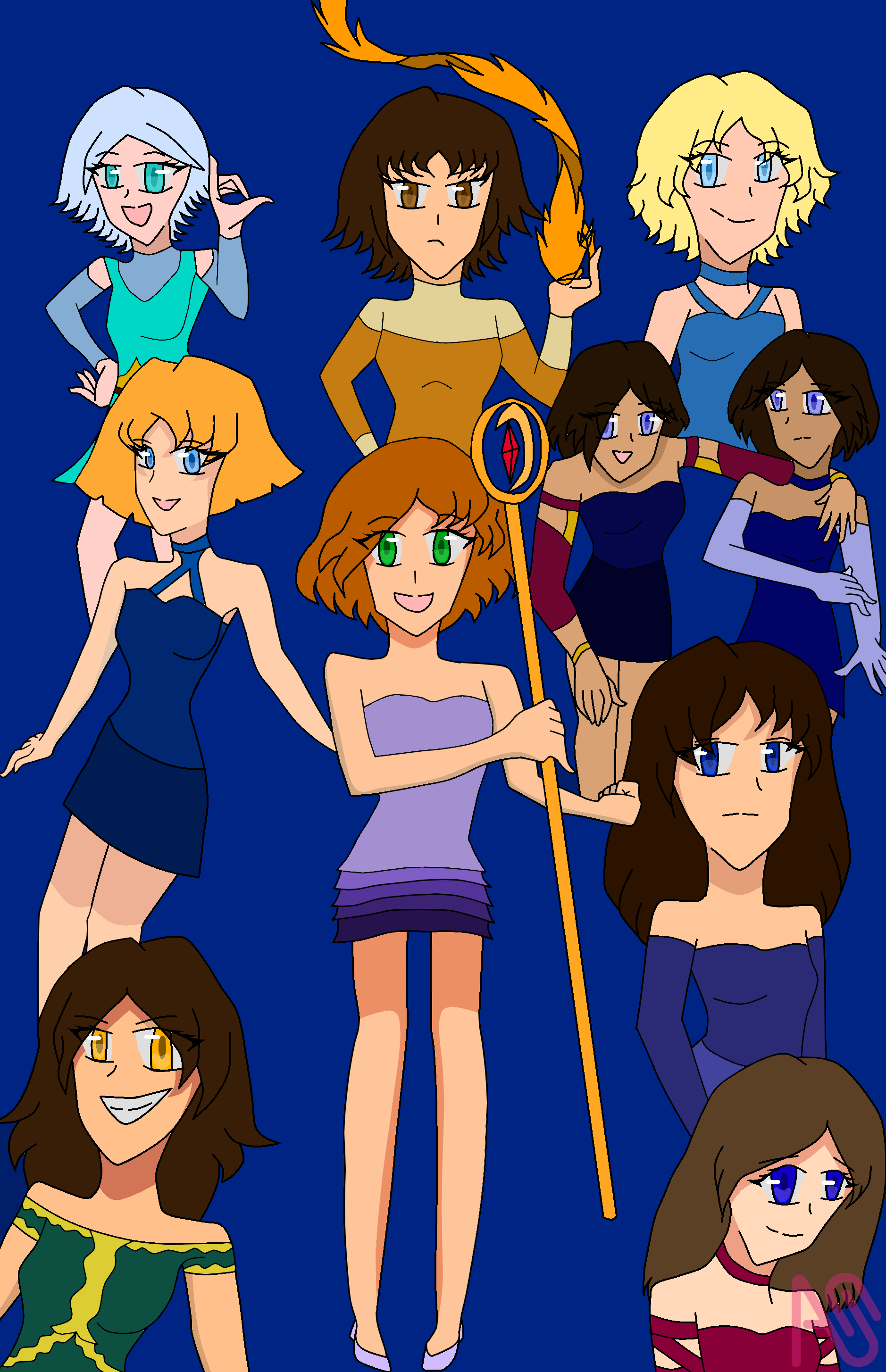 Lise e suas amigas (evolução da arte) DixieGames - Illustrations ART street