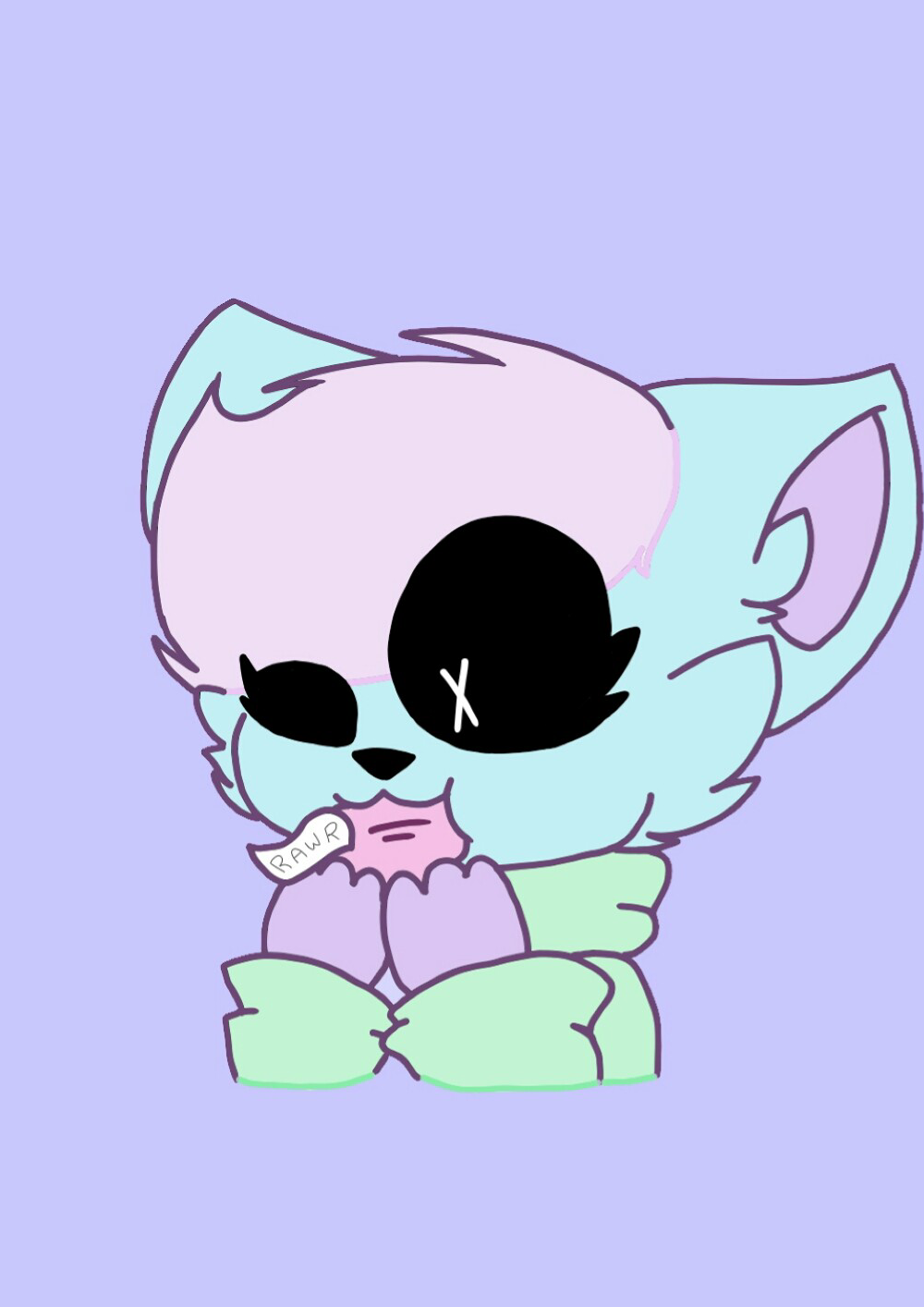 Mizu (friend's OC, art trade) furry.trash.cas - Illustrations ART street