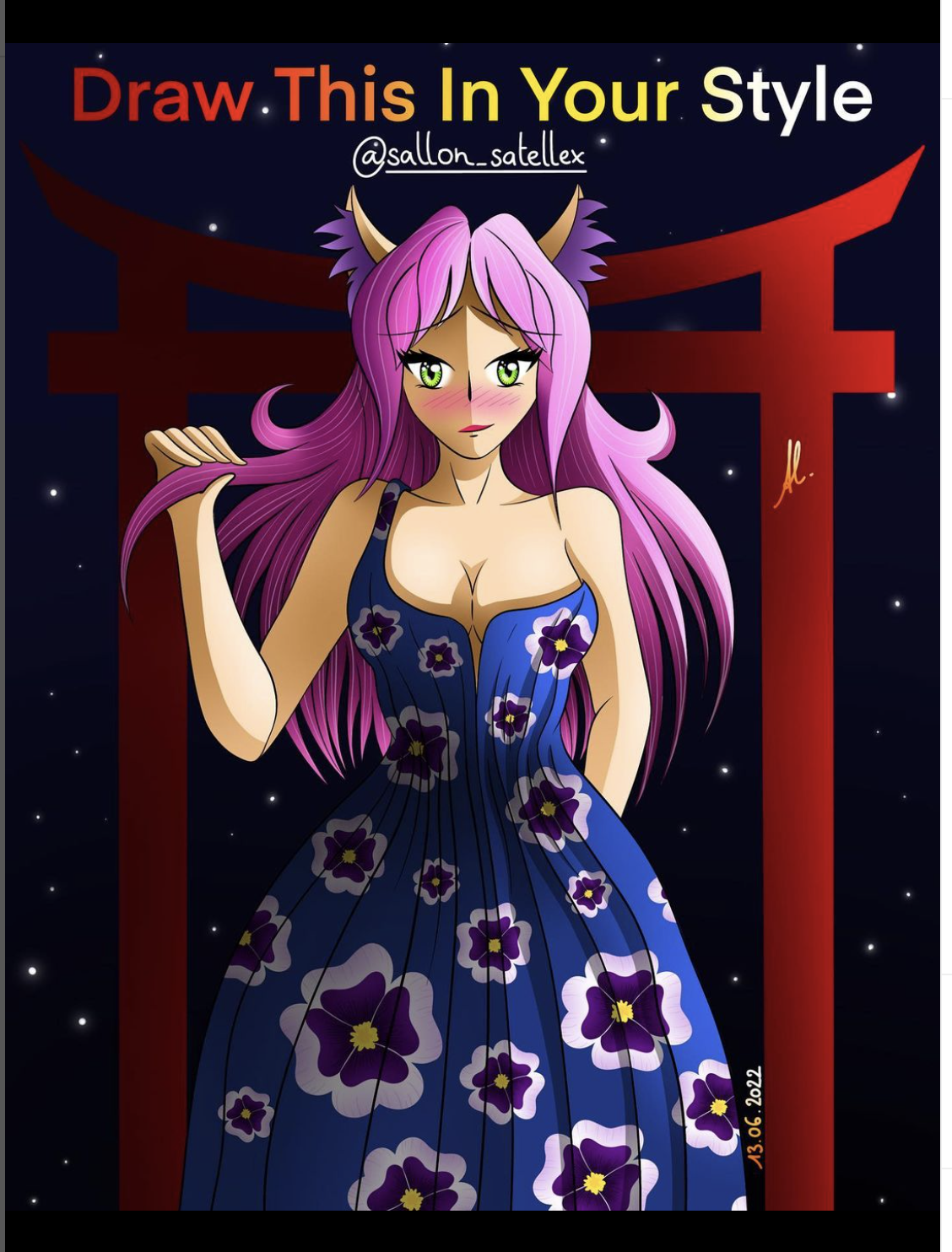 @sallon_satellex DTIYS Redcoffeecat - Illustrations ART street