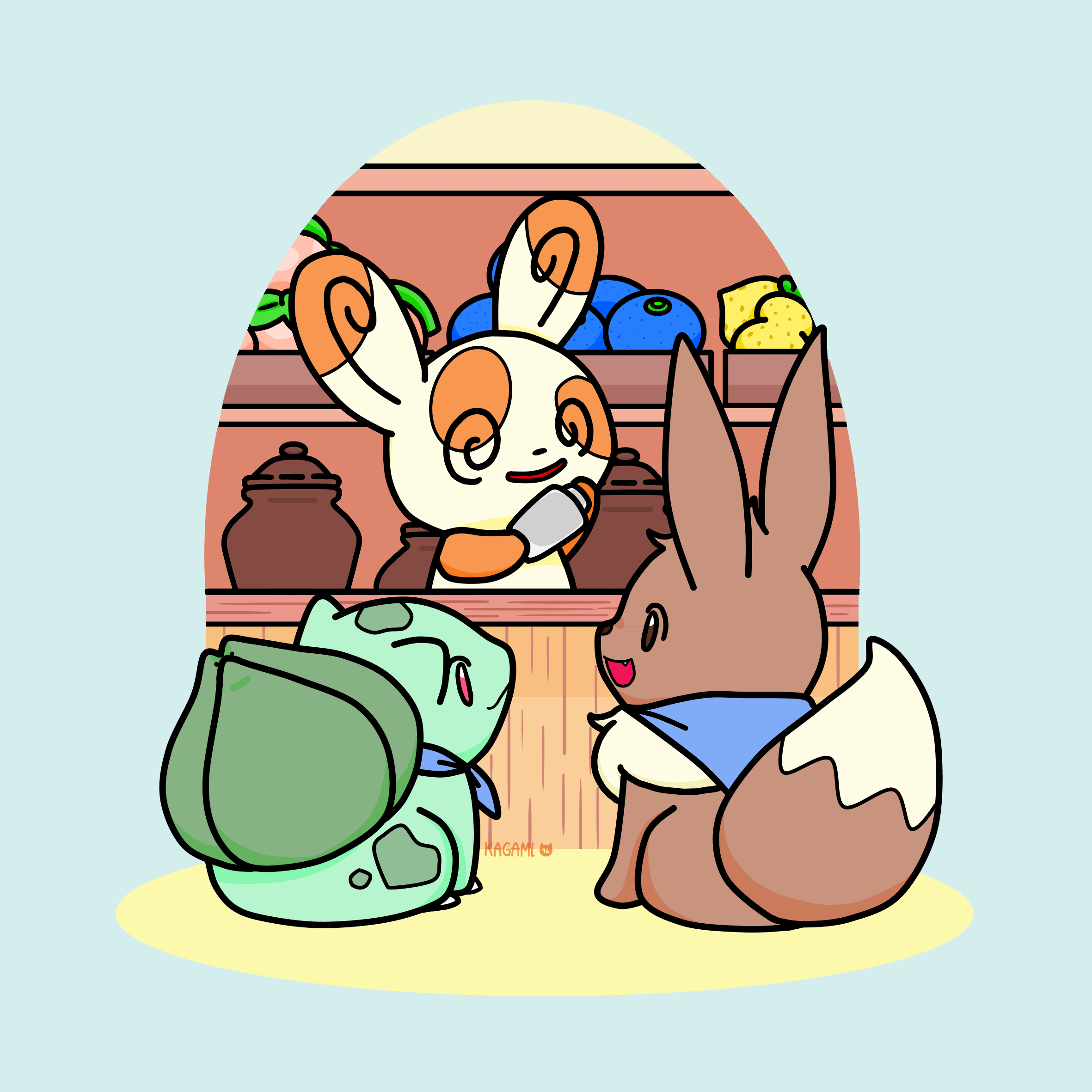 PMD Explorers of Sky: Spinda's Café Kagamineko96 - 插图 ART street
