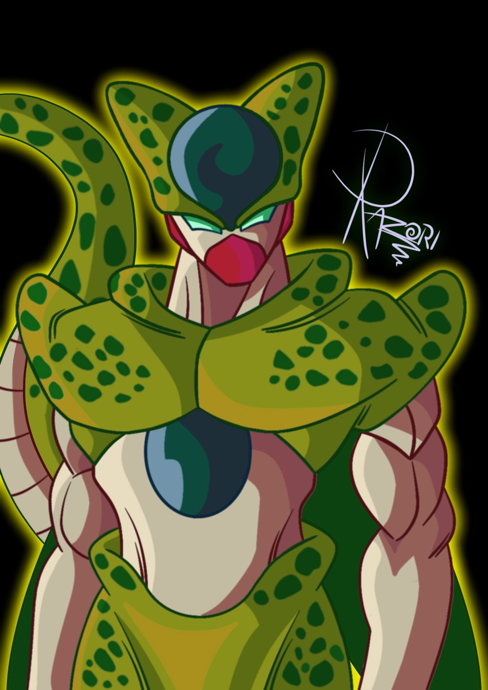 Cell completo! Com asas e calda. Razori Matheu - Illustrations ART street