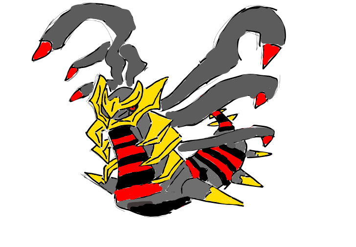 픽셀 아트 템플릿 포켓몬 기라티나 픽셀아트]