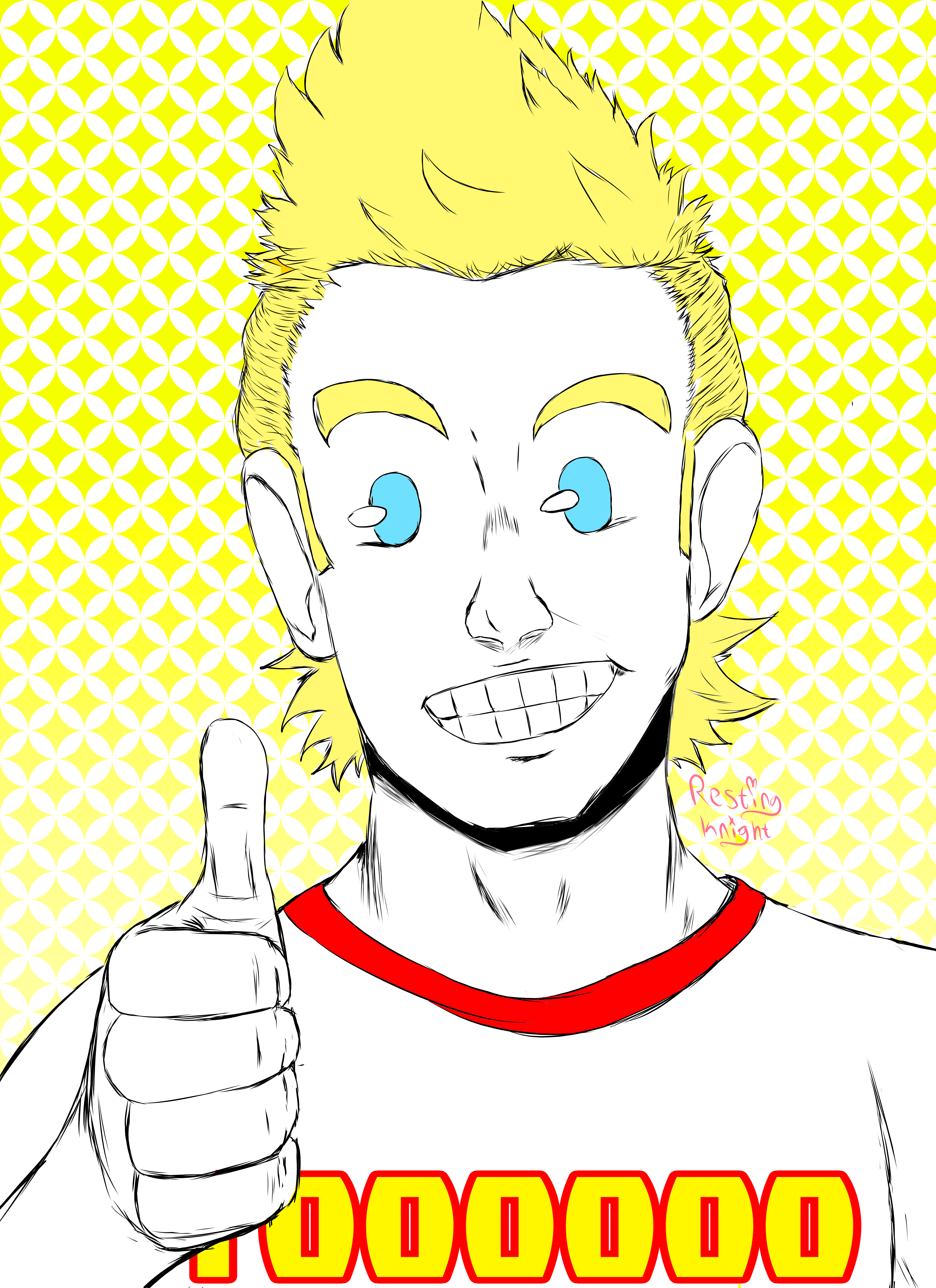 million watt smile Resting Knight - Illustrations ART street