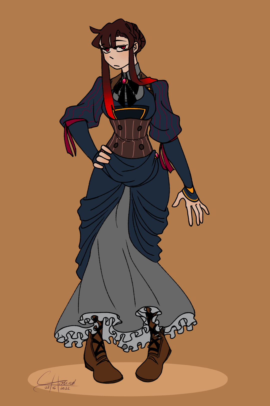 Ember; OC Drawing Gore Hound - Illustrations ART street