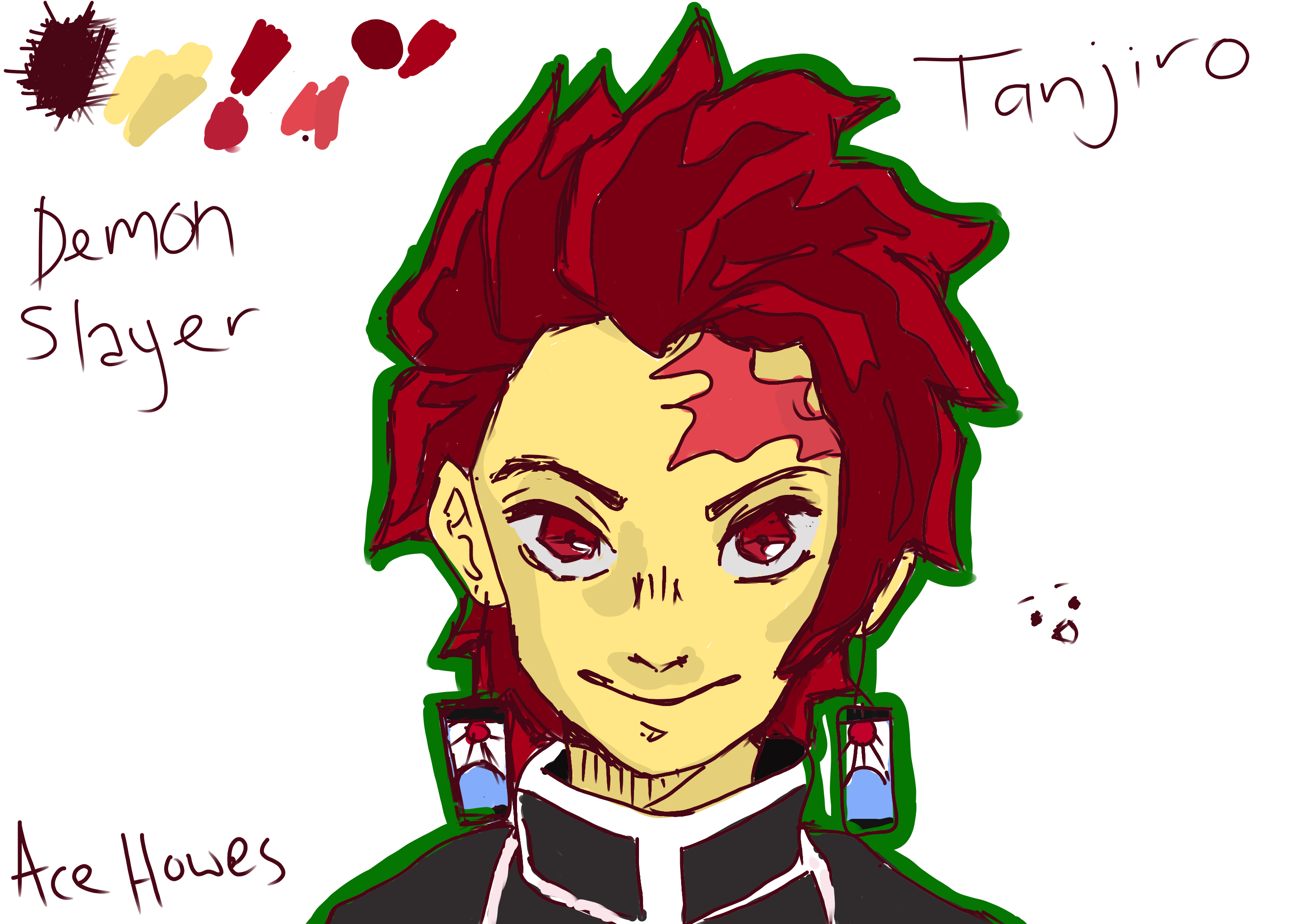 demon slayer- tanjiro Ace Howes - Illustrations ART street