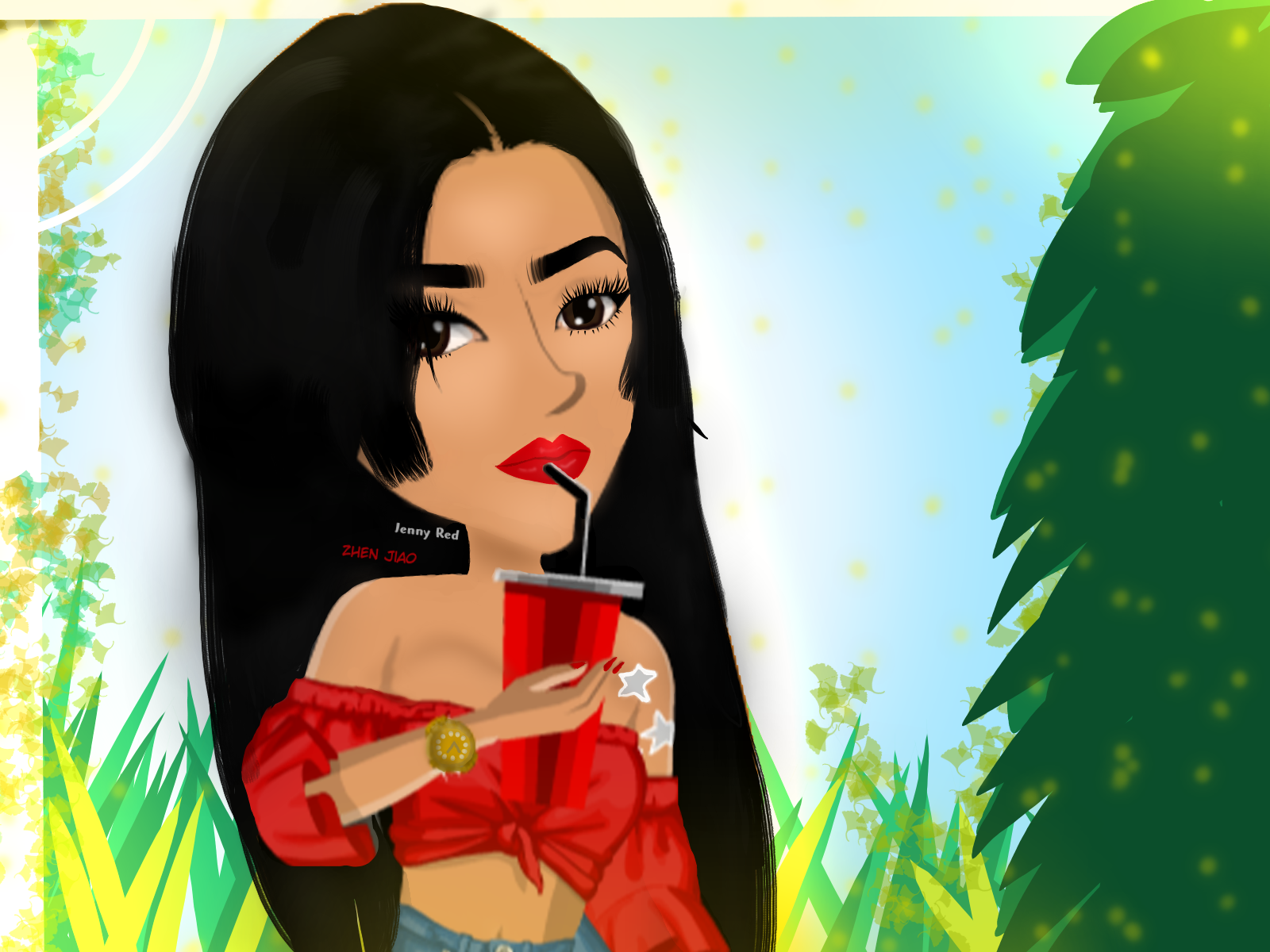 Zhen Jiao, (version Msp) JennyRed - Illustrations ART street