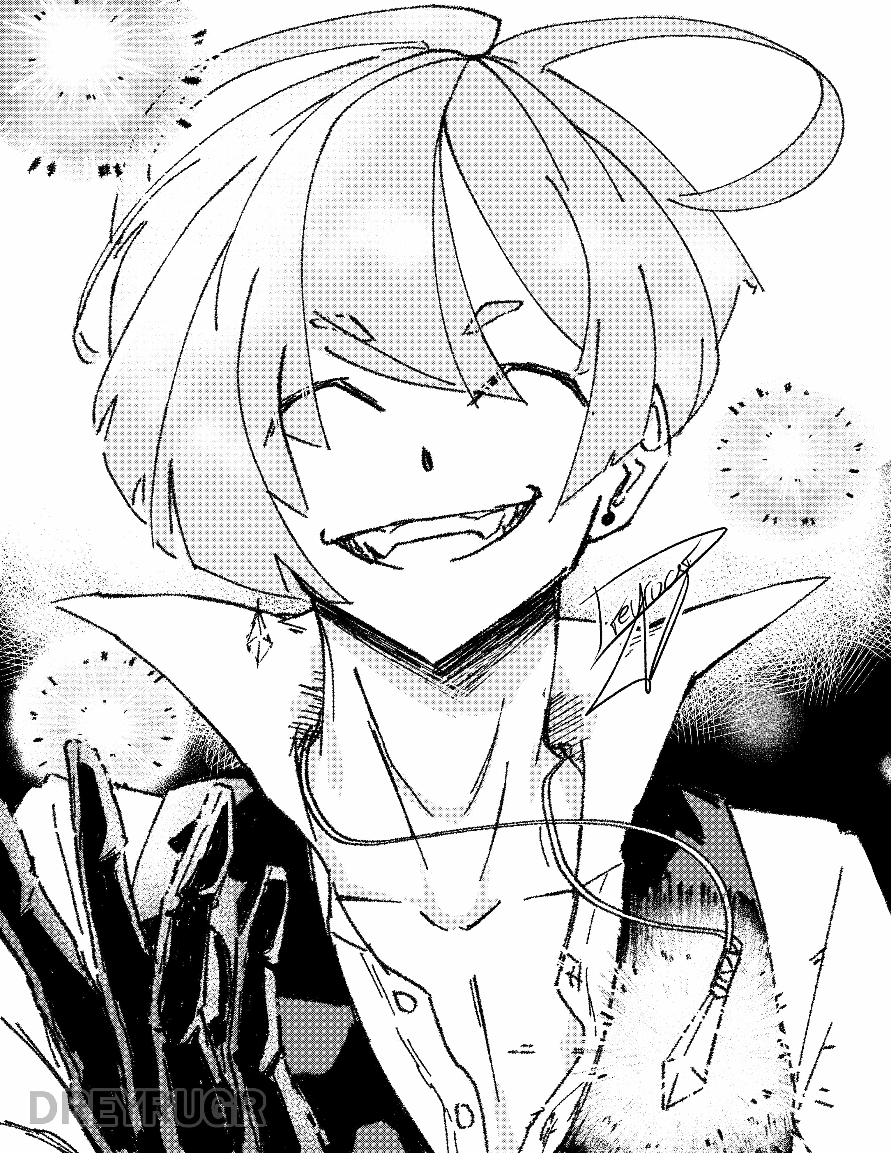 Manga Fae Wizard Dreyrugr - Illustrations ART street