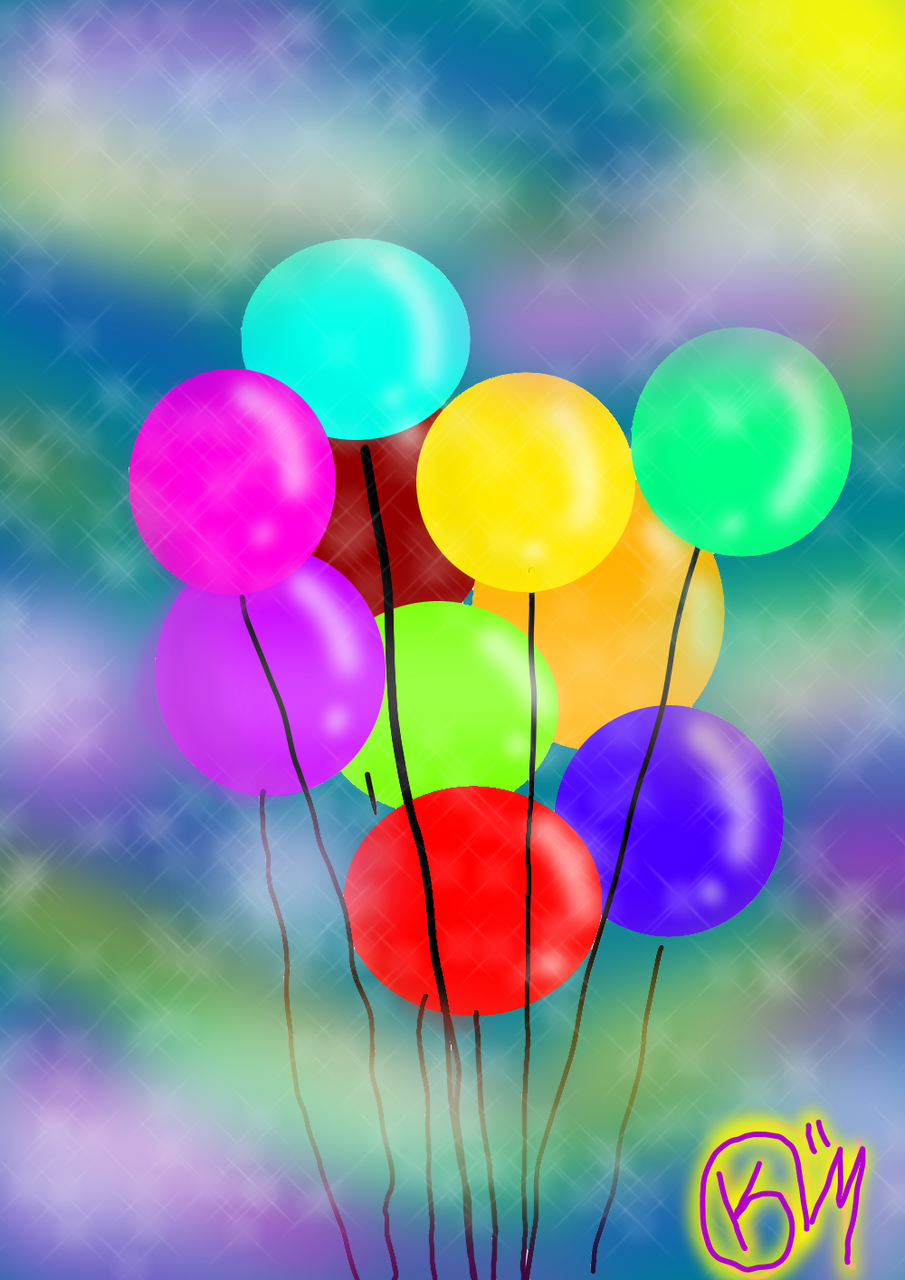 balloons drawing_weeb21 - Illustrations ART street