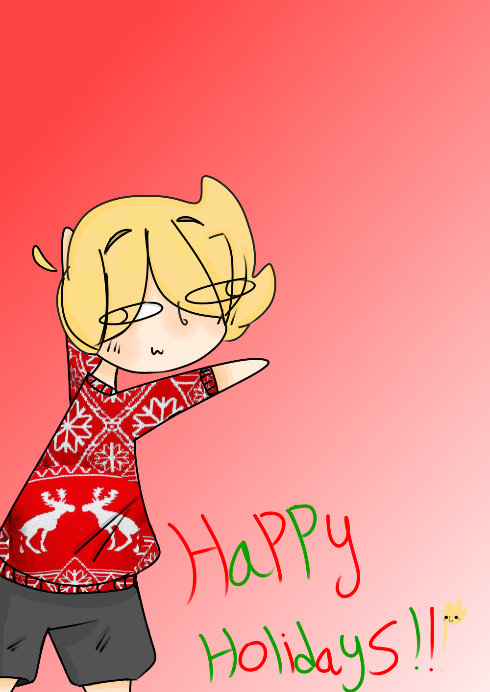 Happy Holidays (~☆ ☆)~ Slappy Boi - Illustrations ART street
