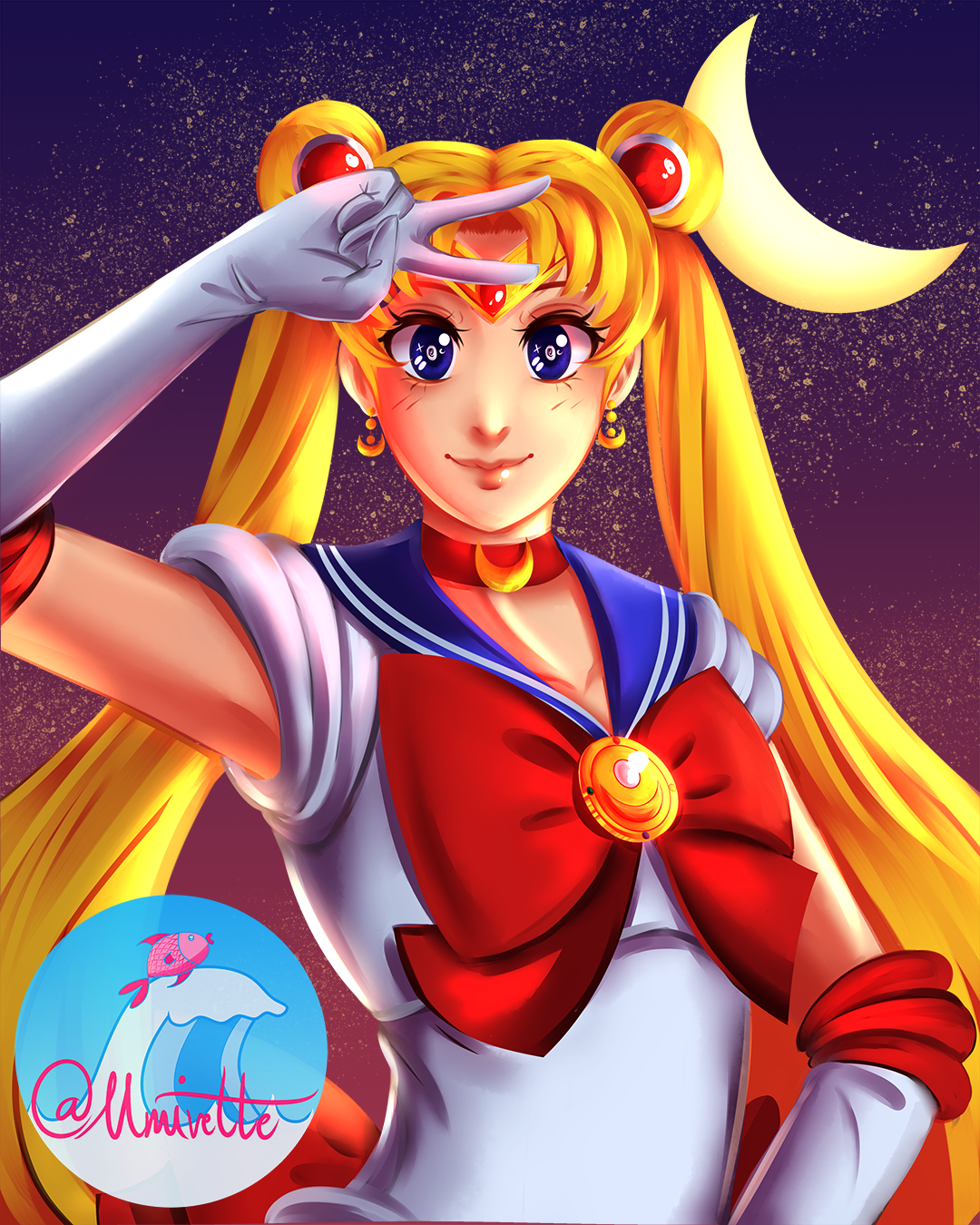 Tsukino Usagi Sailor Moon Anime Fanart Umivette Illustrations Art Street