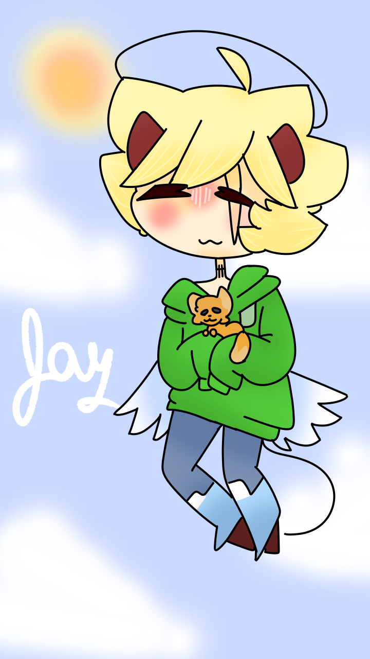 Jay and his cat:) Piggy - Illustrations ART street