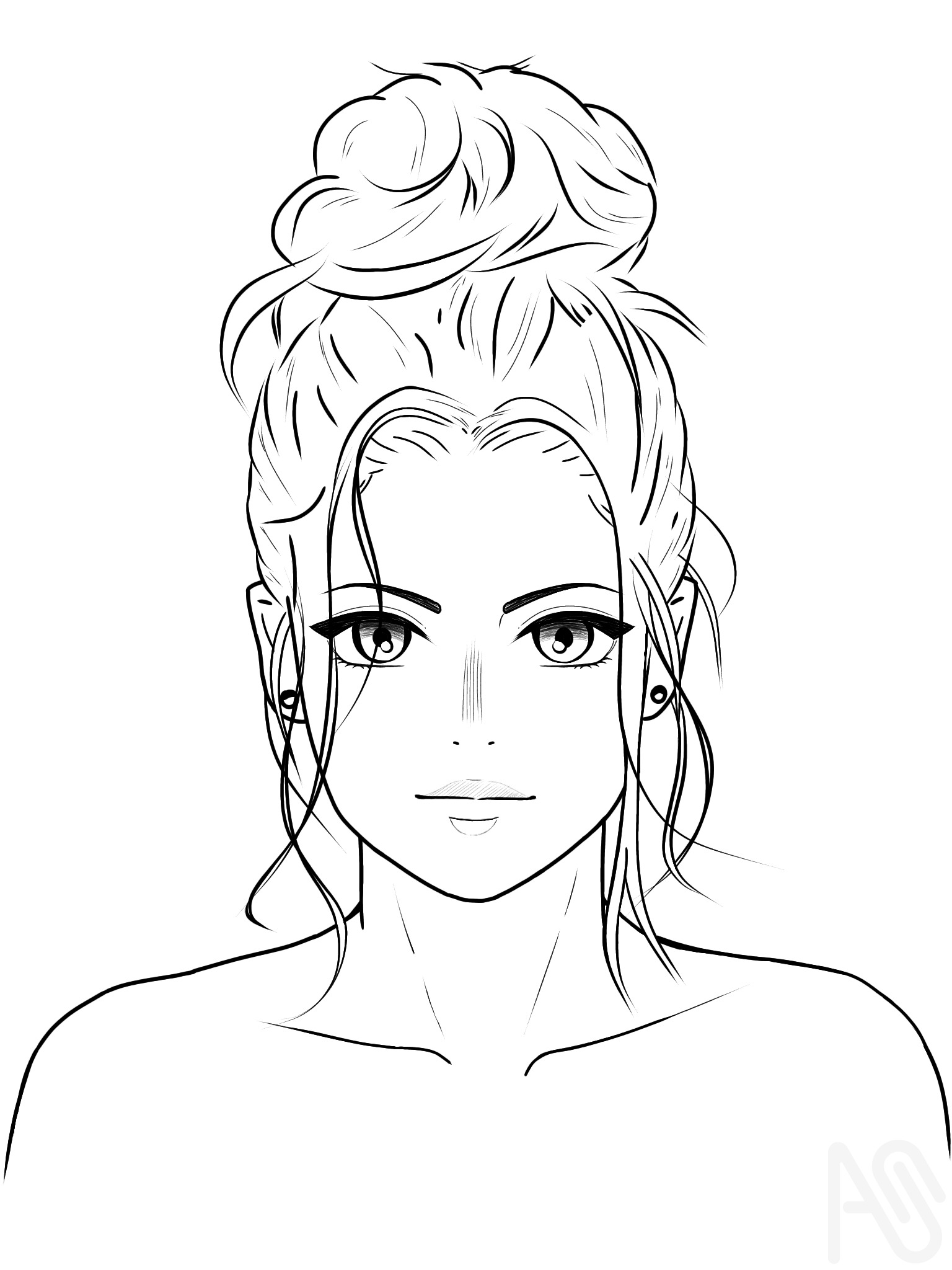 Female Face practice Paper_weight - Illustrations ART street