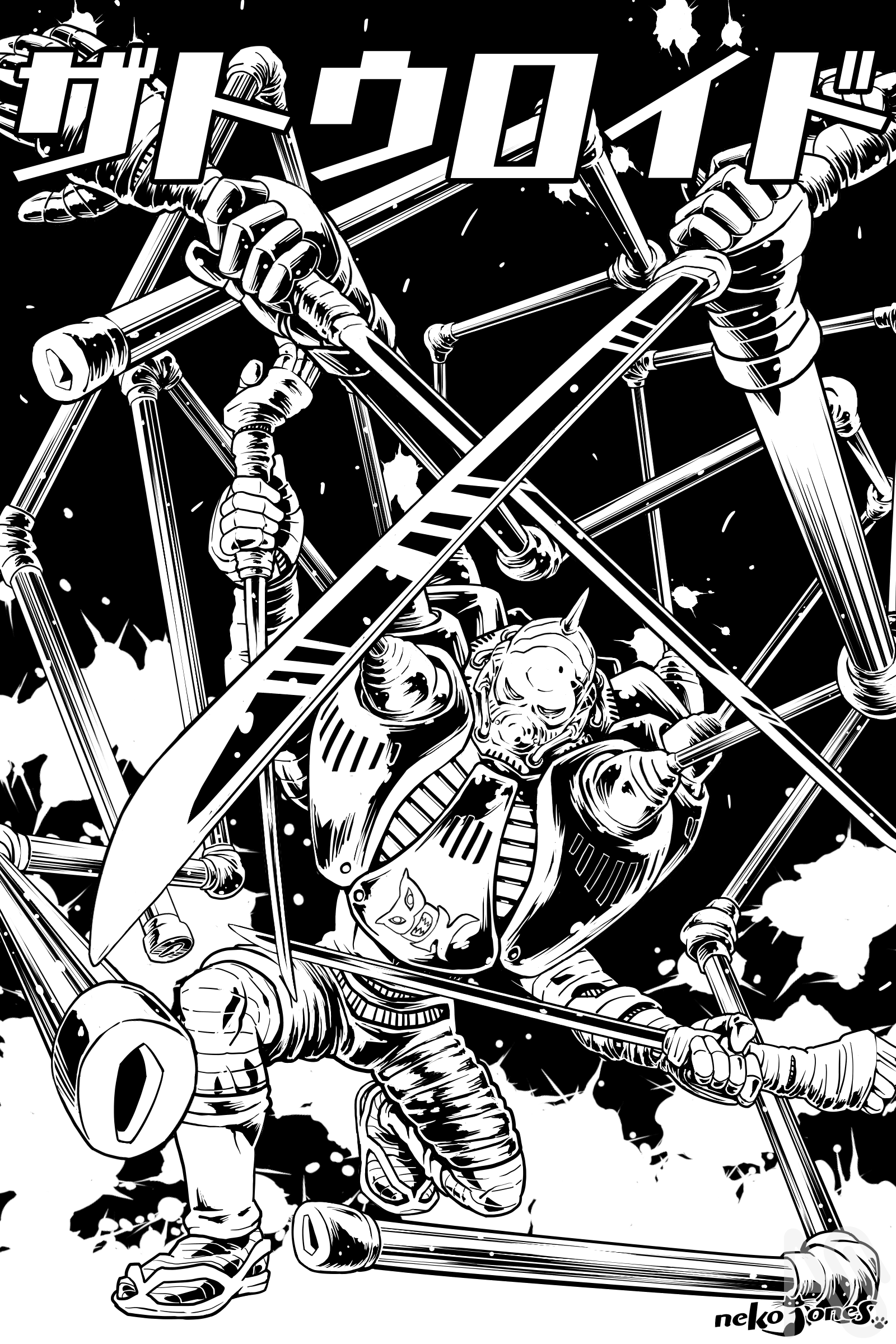 オリジナル怪人を描こう「ザトウロイド」 neko-jones - Illustrations ART street