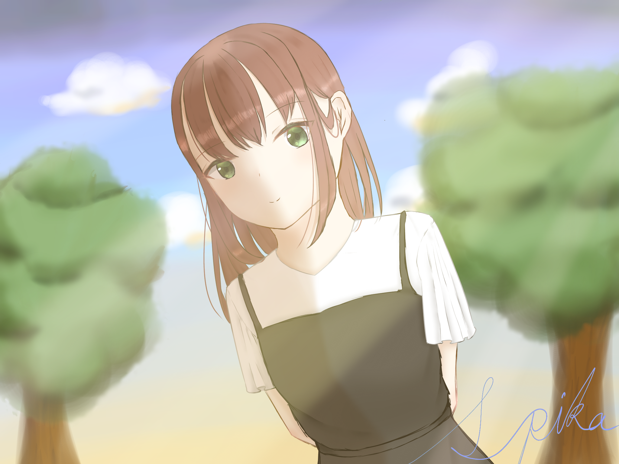 夕焼けの少女 spika - Illustrations ART street