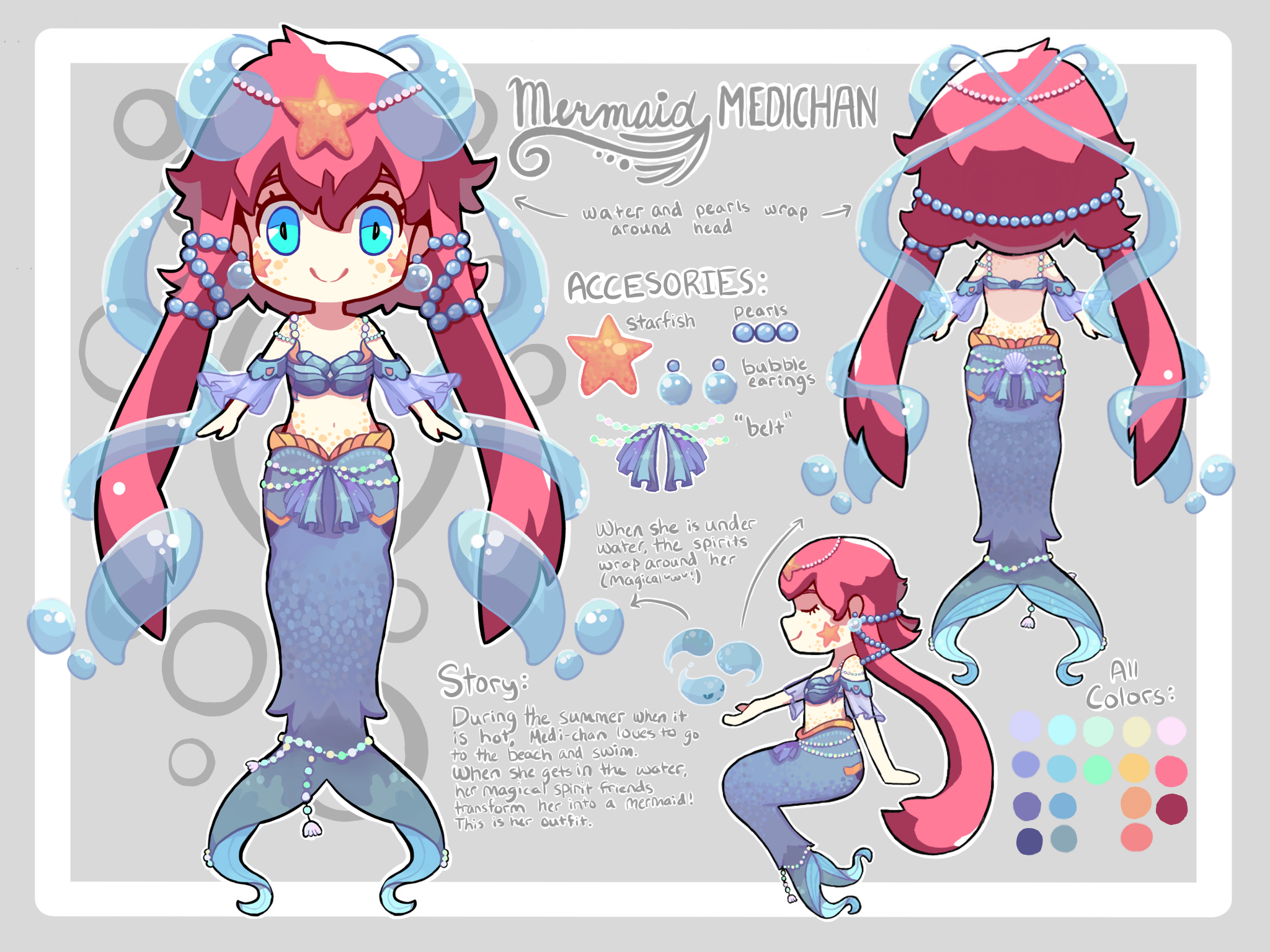 Mermaid Medi-chan Athenarutman - Illustrations ART street