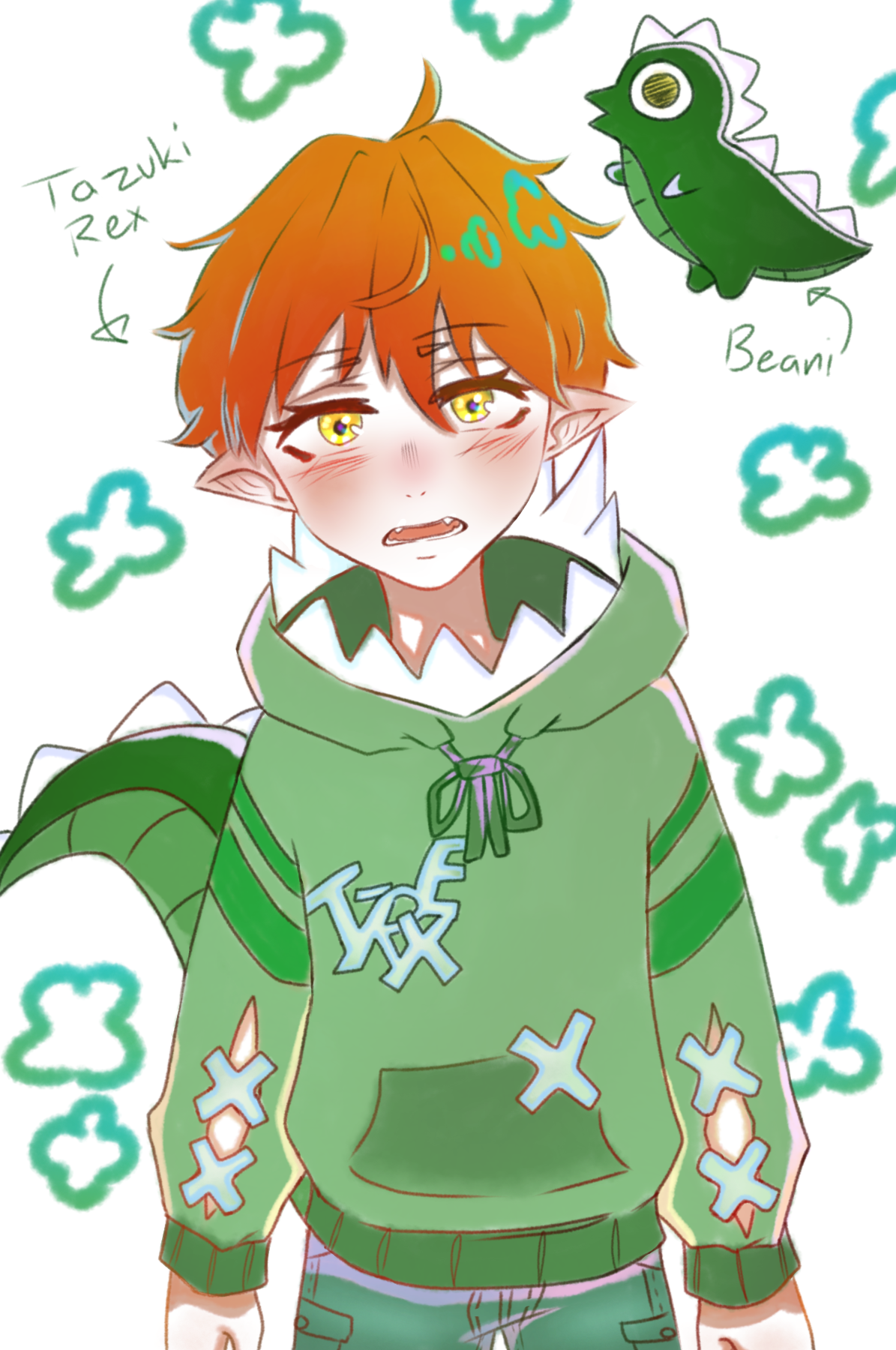Green oc- XD idk Ó-Ò)••• HŮMÅŇ - 插畫 ART street